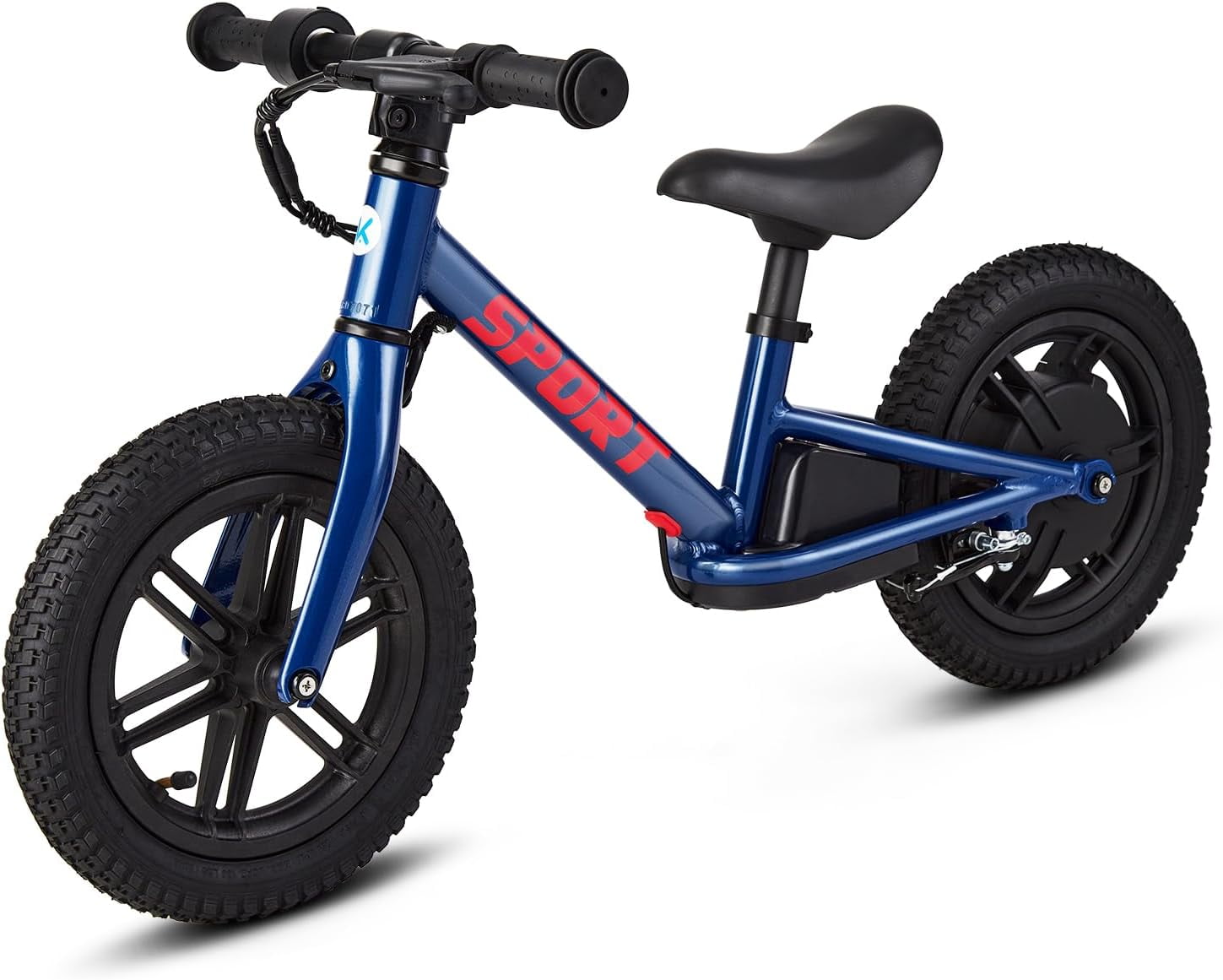 QinaQin 24V 100W Electric Balance Bike for Ages 3-5,12in E-Dirt Bike with Inflatable Tires ...