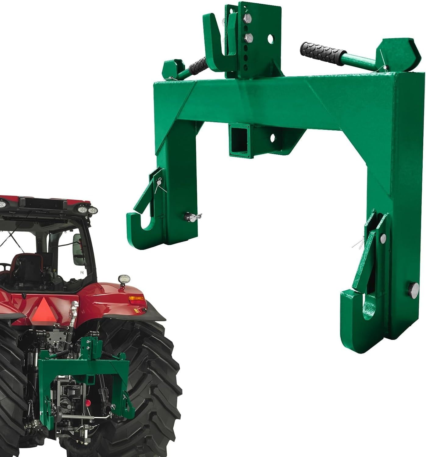 QinaQin 3 Point Quick Hitch with 2" Hitch Receiver,3000LBS Lifting ...