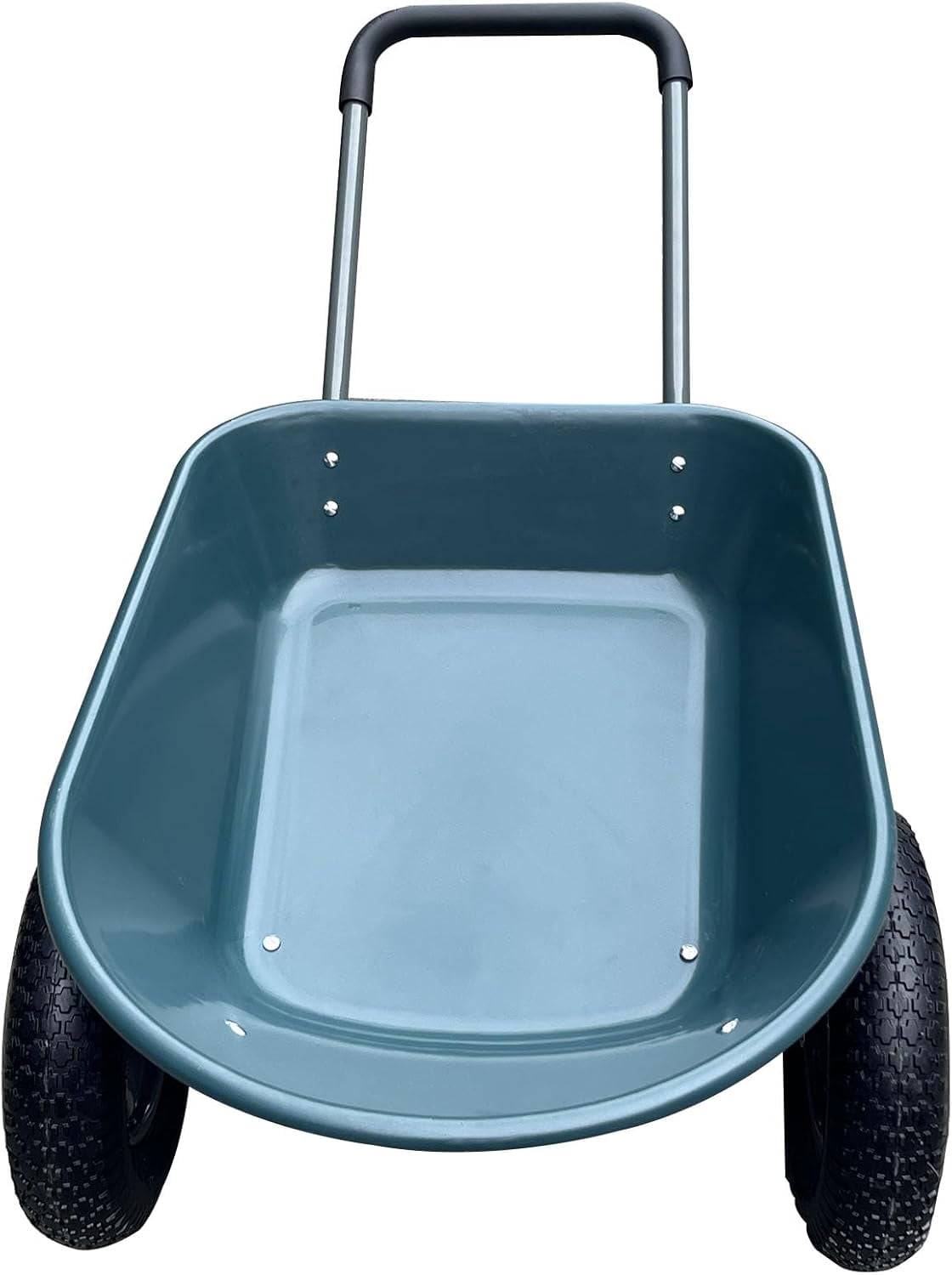QinaQin Garden Wheelbarrow Cart,Heavy-Duty Utility with Dual Wheels ...