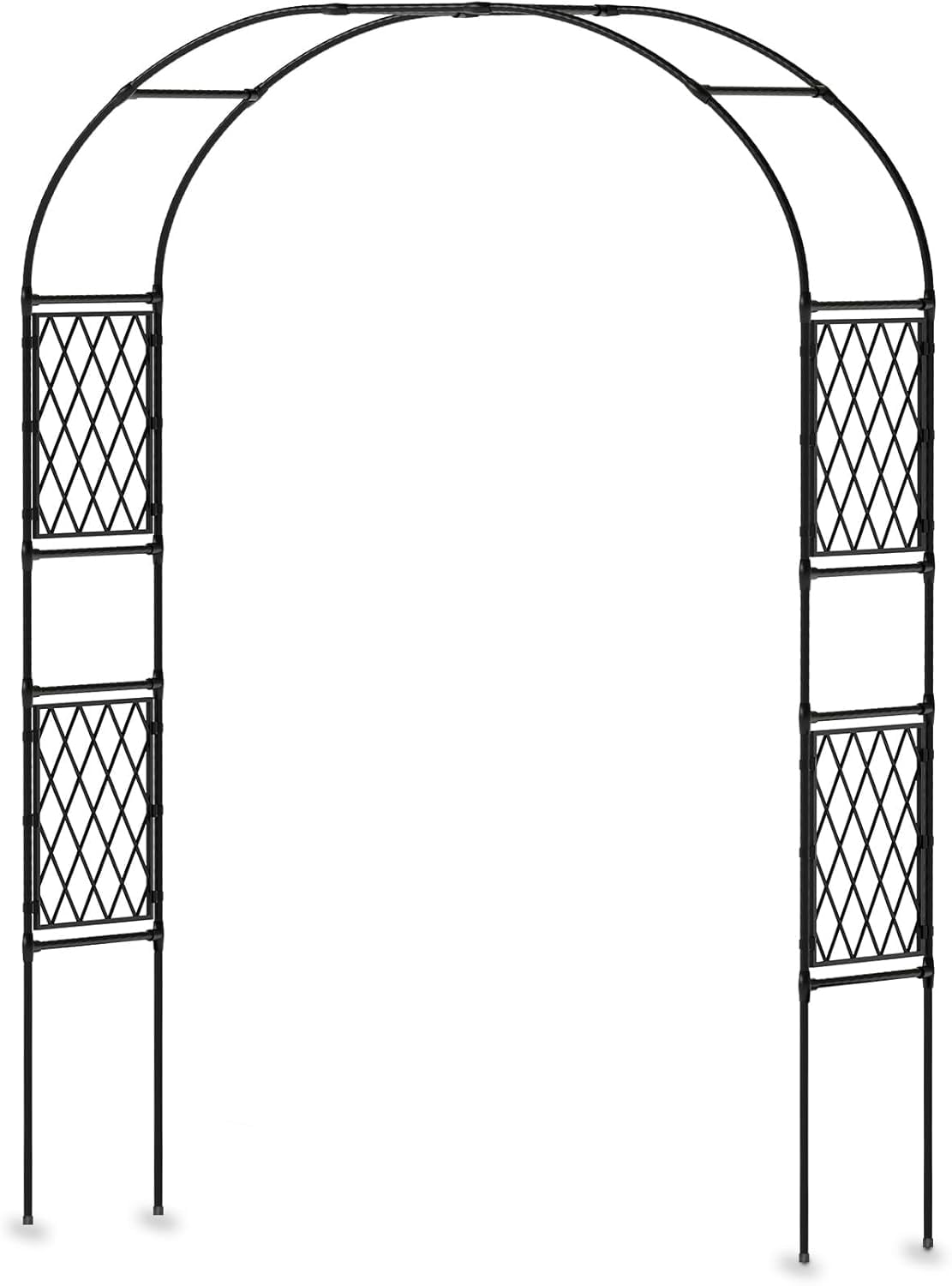 QinaQin Metal Garden Arch Trellis,Iron Arbor,Wedding Flower Arch ...