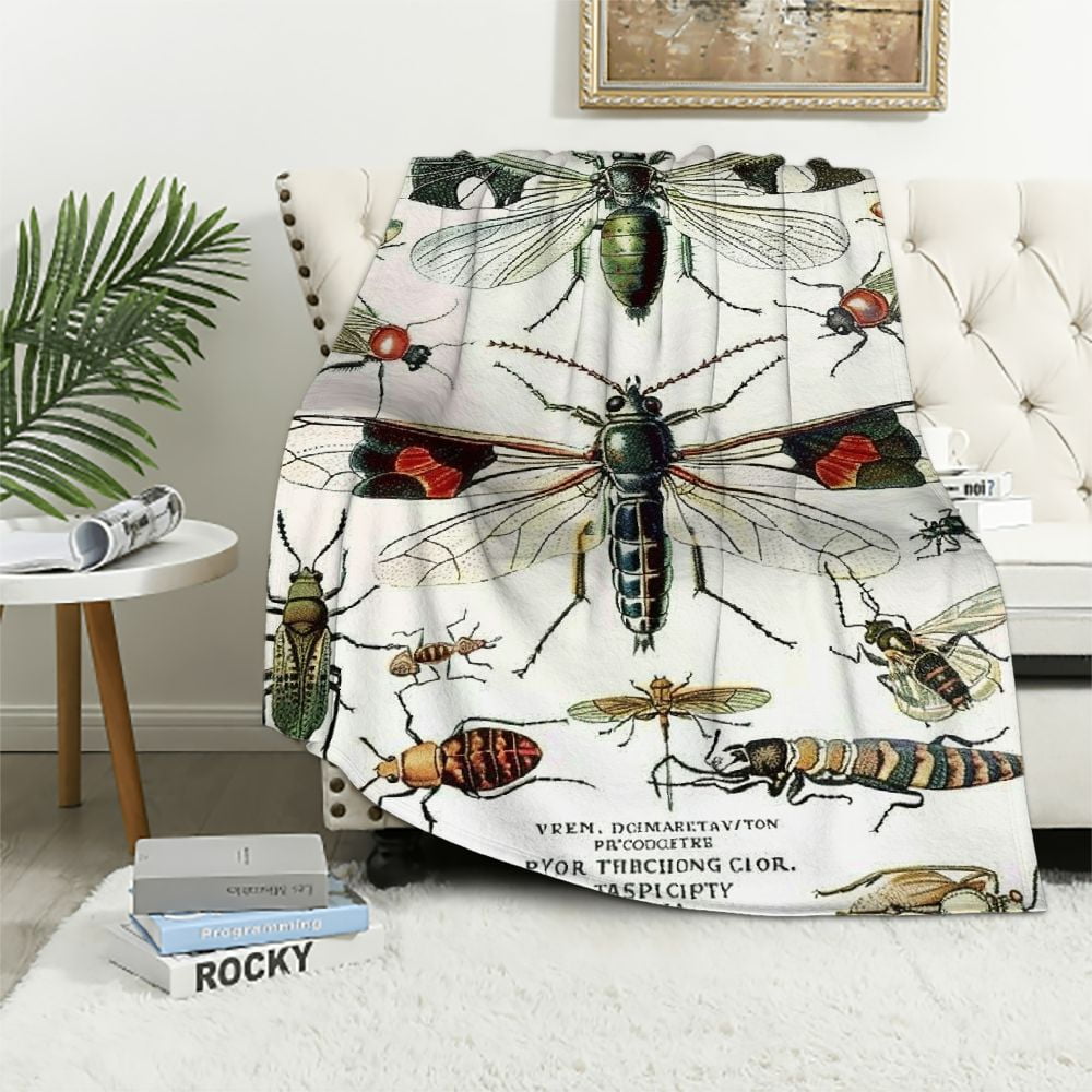 Qinduosi Art Insects Identification Reference Blanket Gifts for Lover ...