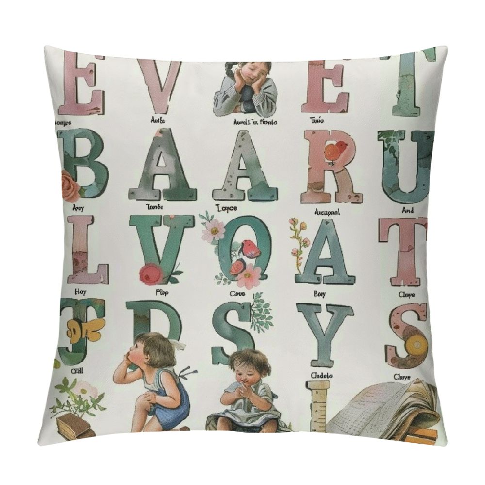 Qinduosi Coping Skills ABC Pillow Covers ，Counseling Office Throw ...