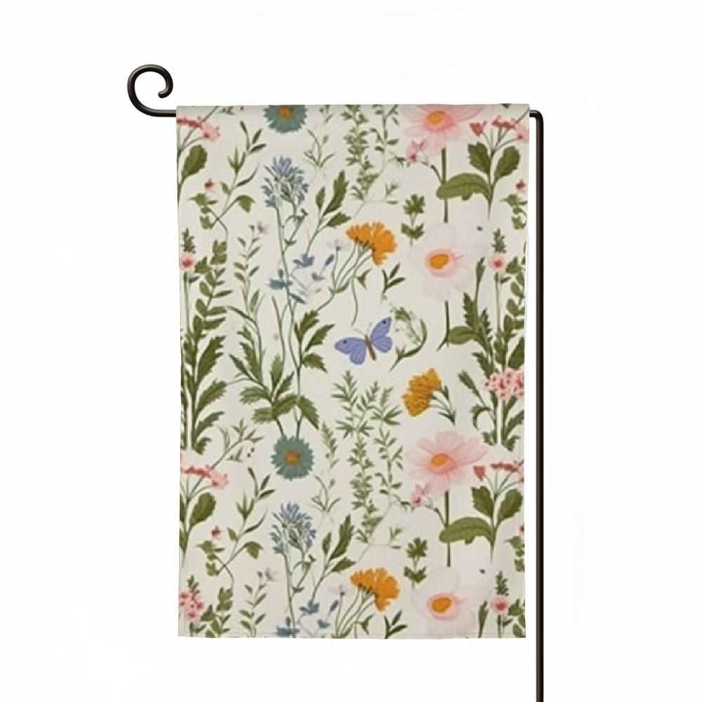 Qinduosi Garden Flag, Spring Floral Garden Flags Double Sided House ...