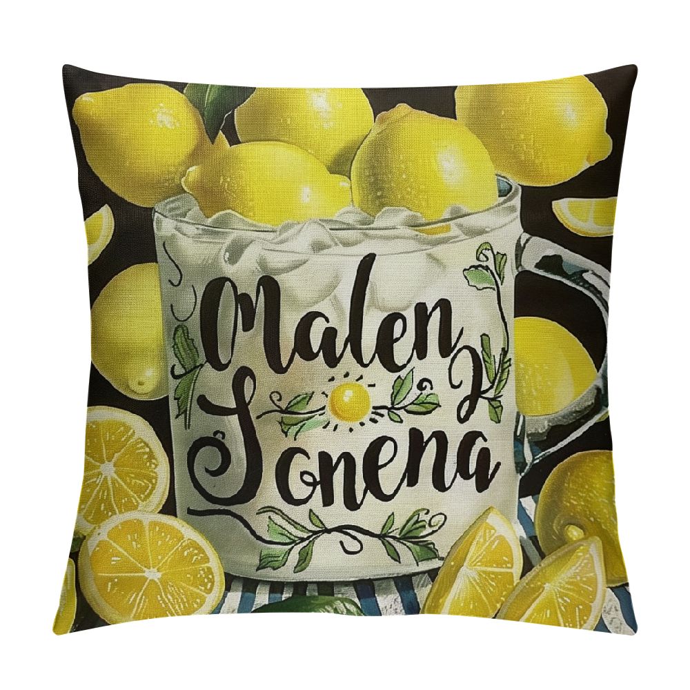 Qinduosi Motivational Quote Pillow Case If Life Gives You Lemons Make ...