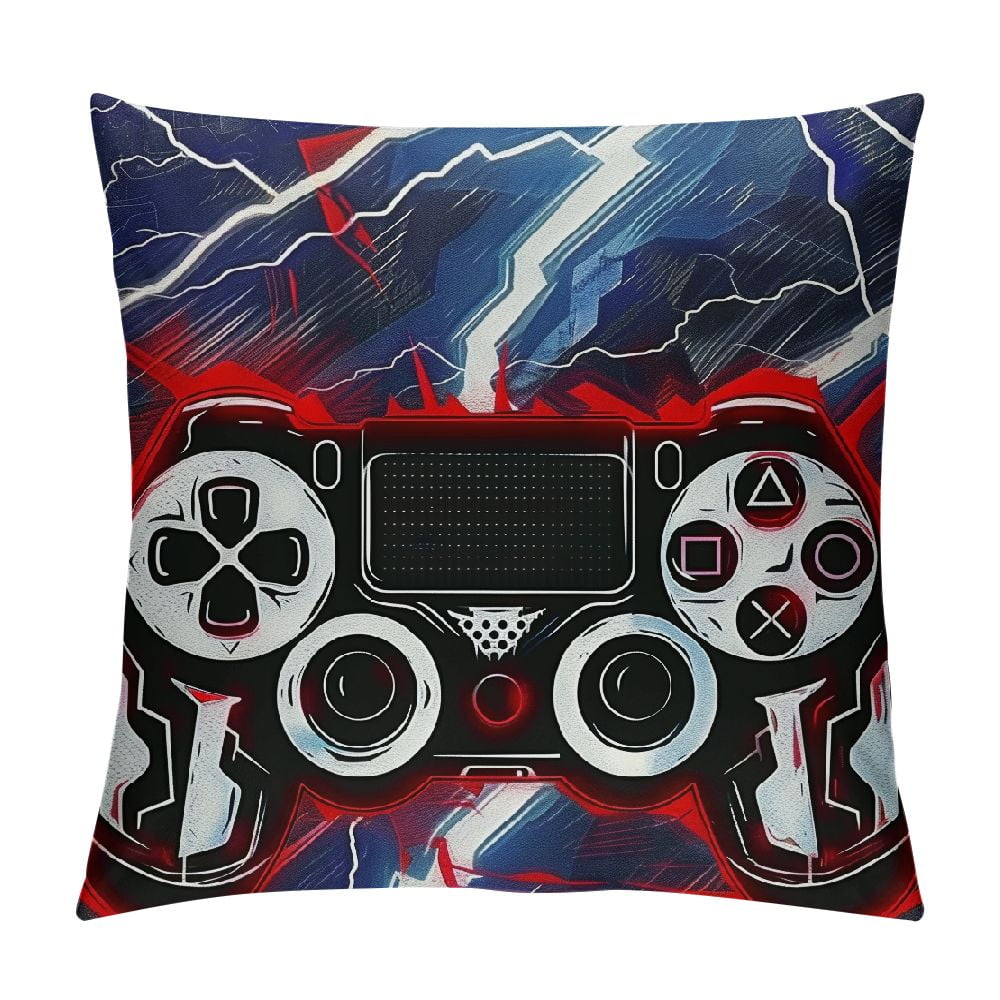 Qinduosi Video Game Pillow CoversModern Game Controller Print Pillow ...