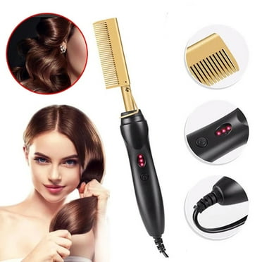 Dicasser Ceramic Hot Comb, Electric Heating Comb Brush, Hair ...