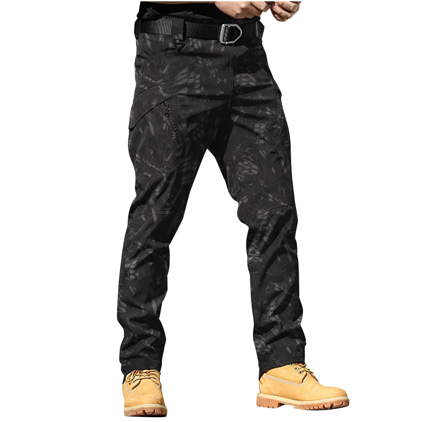 QingYiHua Work Pants for Men Big snd Tall Construction Men's Pants ...