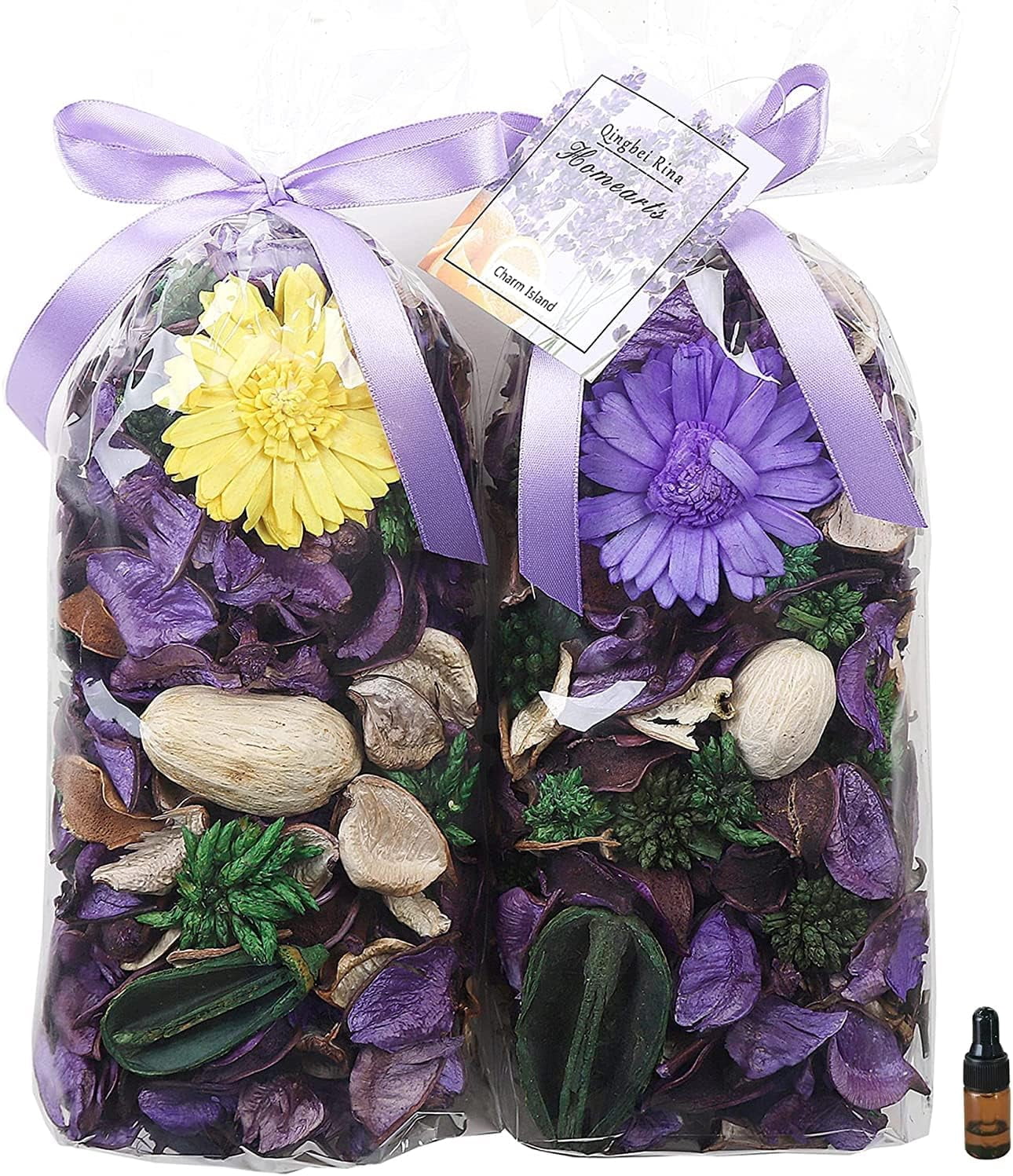 Qingbei Rina Summer Potpourri Bags,Ocean Breeze Scented Potpourri Dried ...