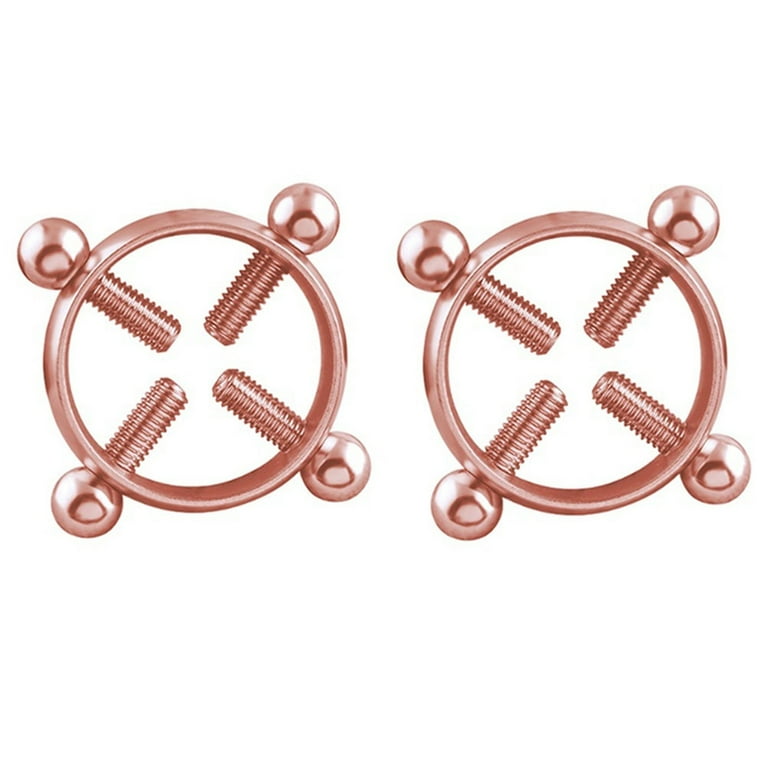 Qinghai Adjustable Titanium Steel Fake Round Nipple Ring Shield Body No Piercing Jewelry Walmart