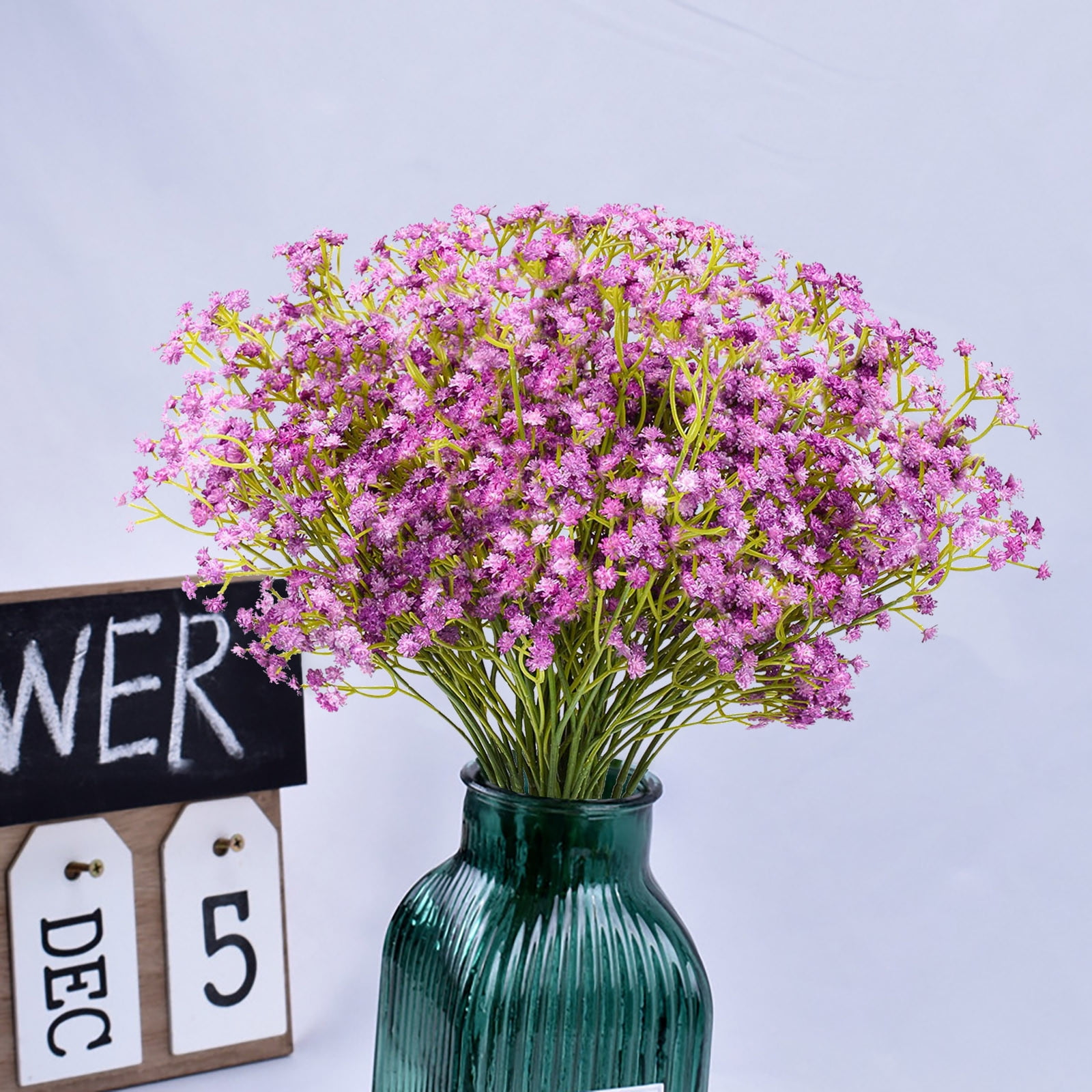 Isvgxsz 12pcs Artificial Babys Breath Gypsophila Greenery Sprays, Real Touch White Fake Flowers ...