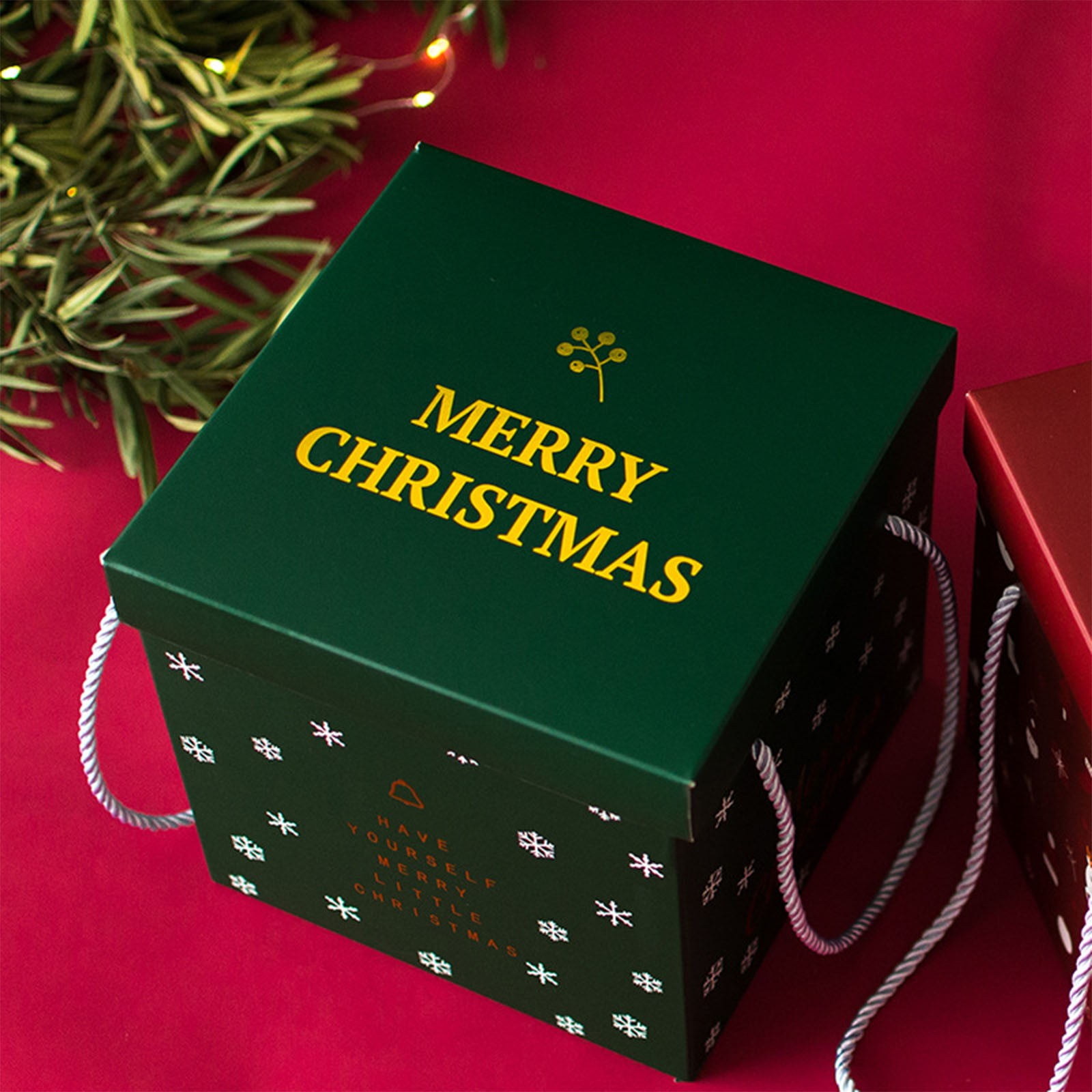 Isvgxsz 2pcs Large Christmas Gift Boxes with LidsPla,Design Folding ...