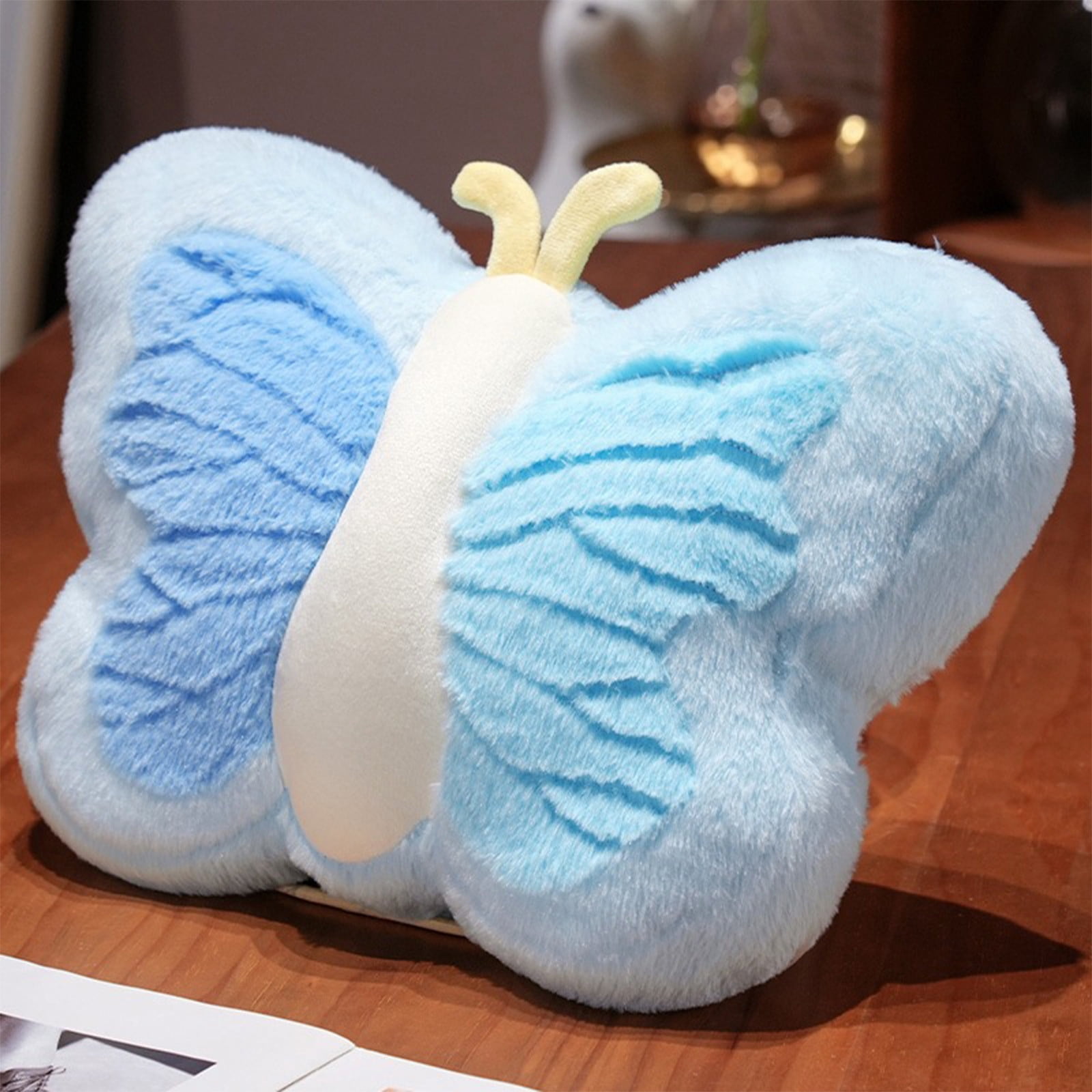 Isvgxsz 3D Butterfly Pillow Butterfly Stuffed Animal Decorative ...