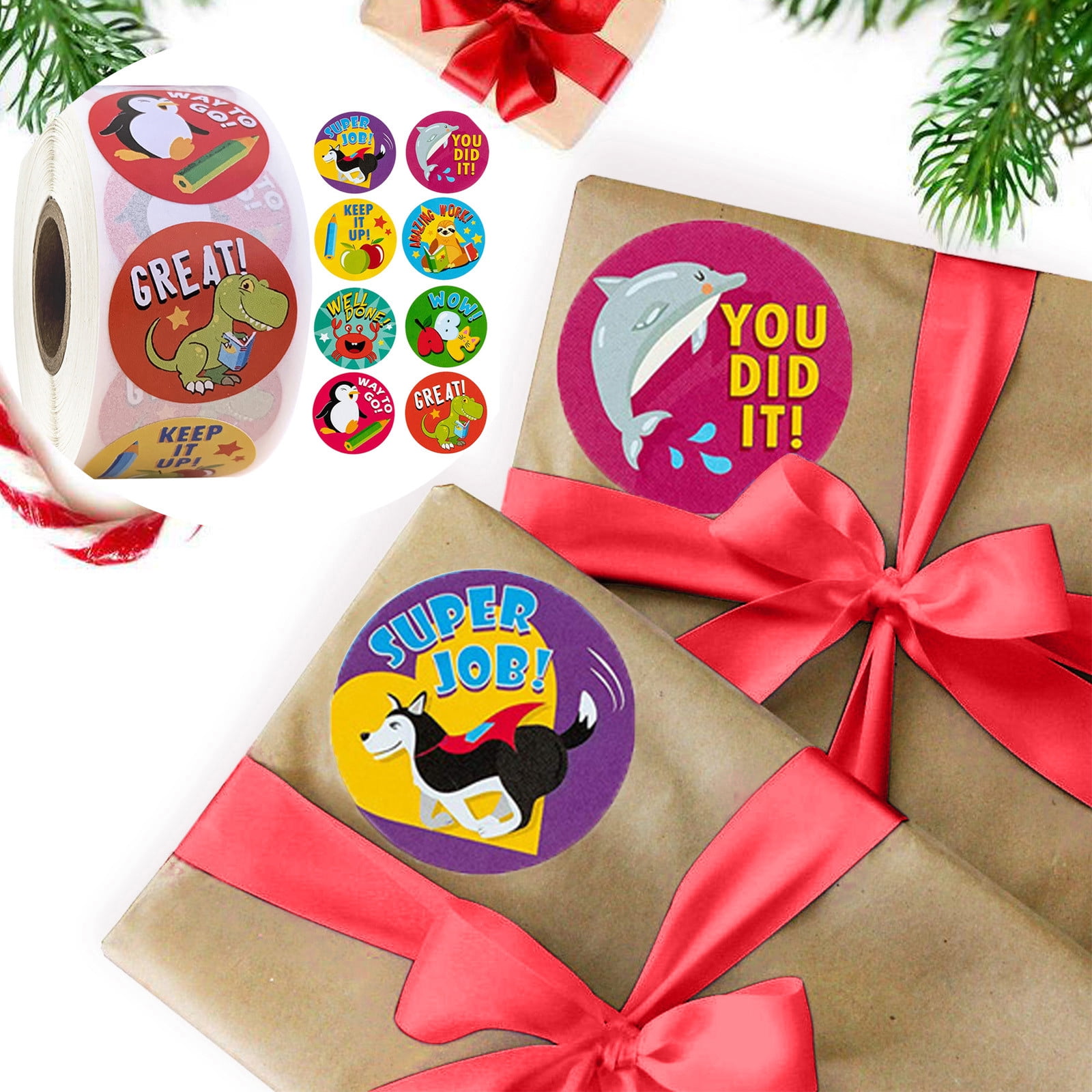 Isvgxsz 500 PCS Reward Stickers for Teachers Cartoon Animals Stickers ...