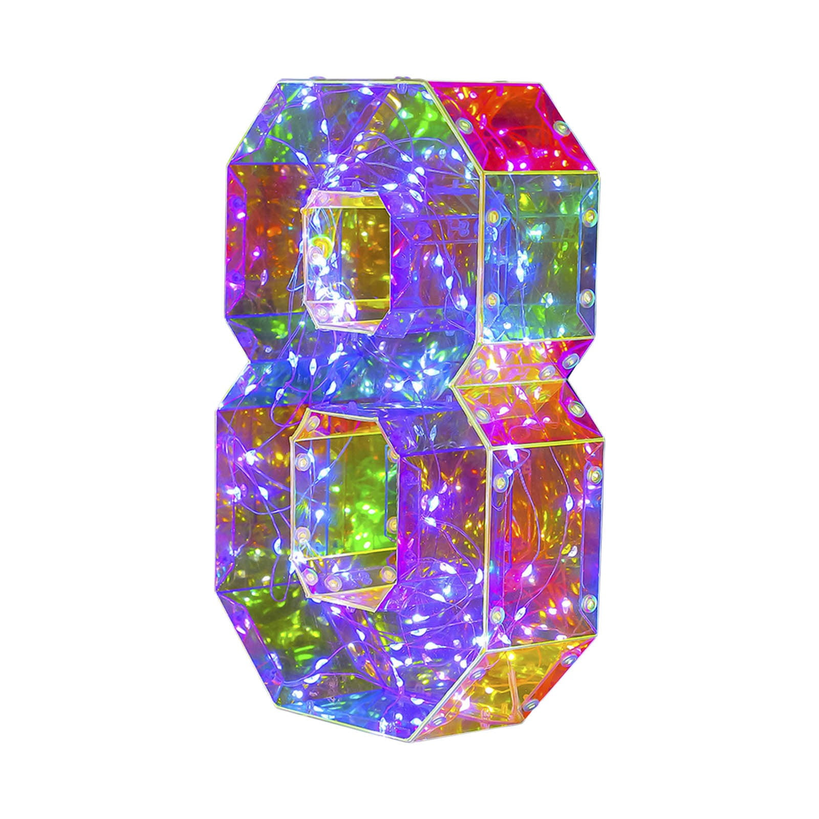 Isvgxsz Christmas 120LED Marquee Light Up Numbers, Marquee Numbers Sign ...