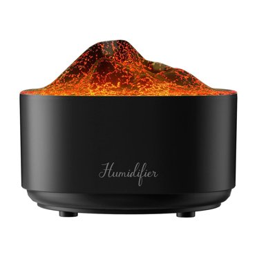 7 colors of essential oil fireplace diffuser mini flame aromatherapy ...