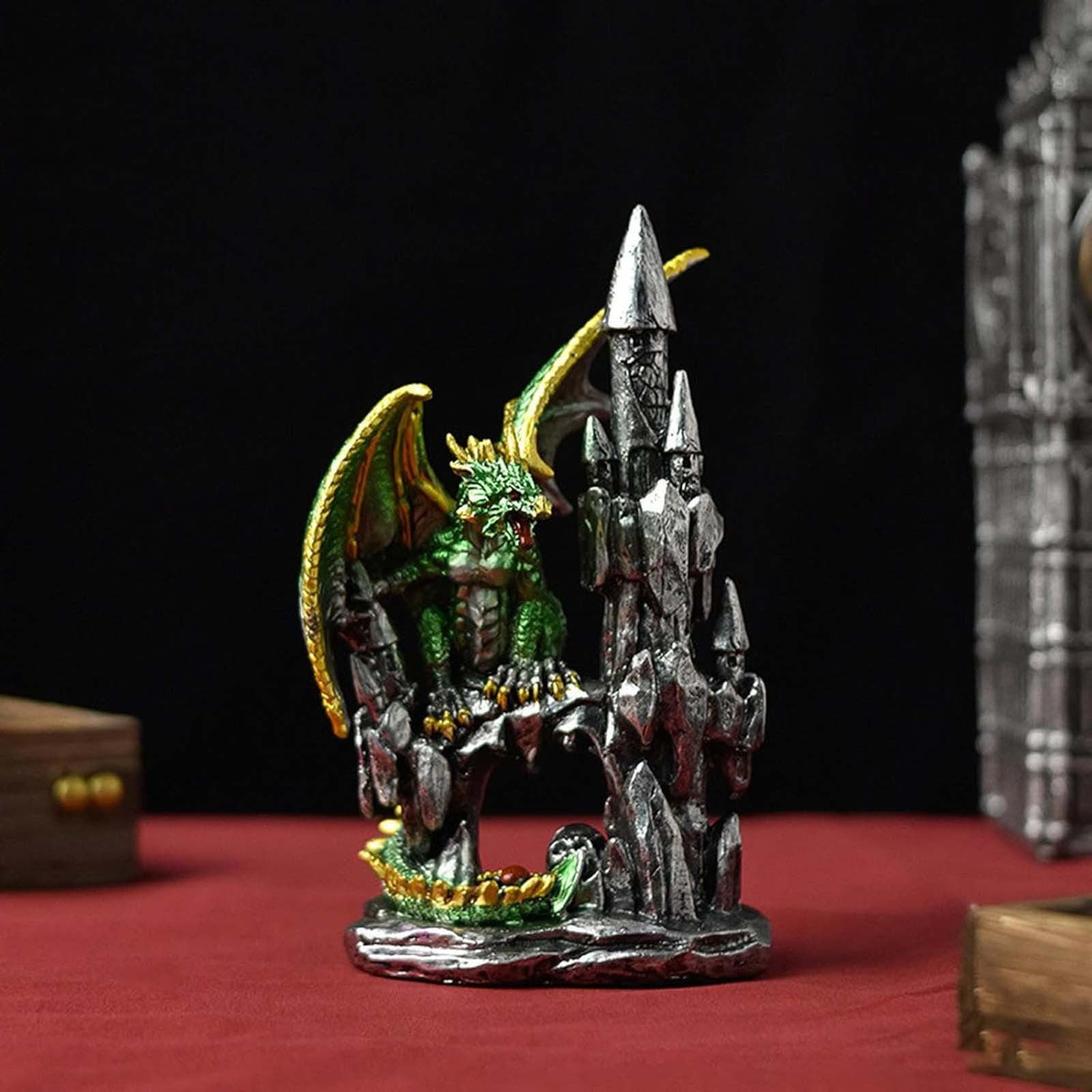 Isvgxsz Big Size Gothic Medieval Mythic Guardian Roaring Winged Dragon ...