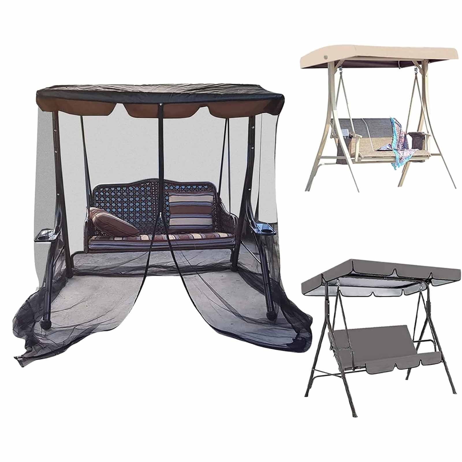 Isvgxsz Patio Swing Mosquito Netting, Patio Seater Mesh Mosquito Net ...
