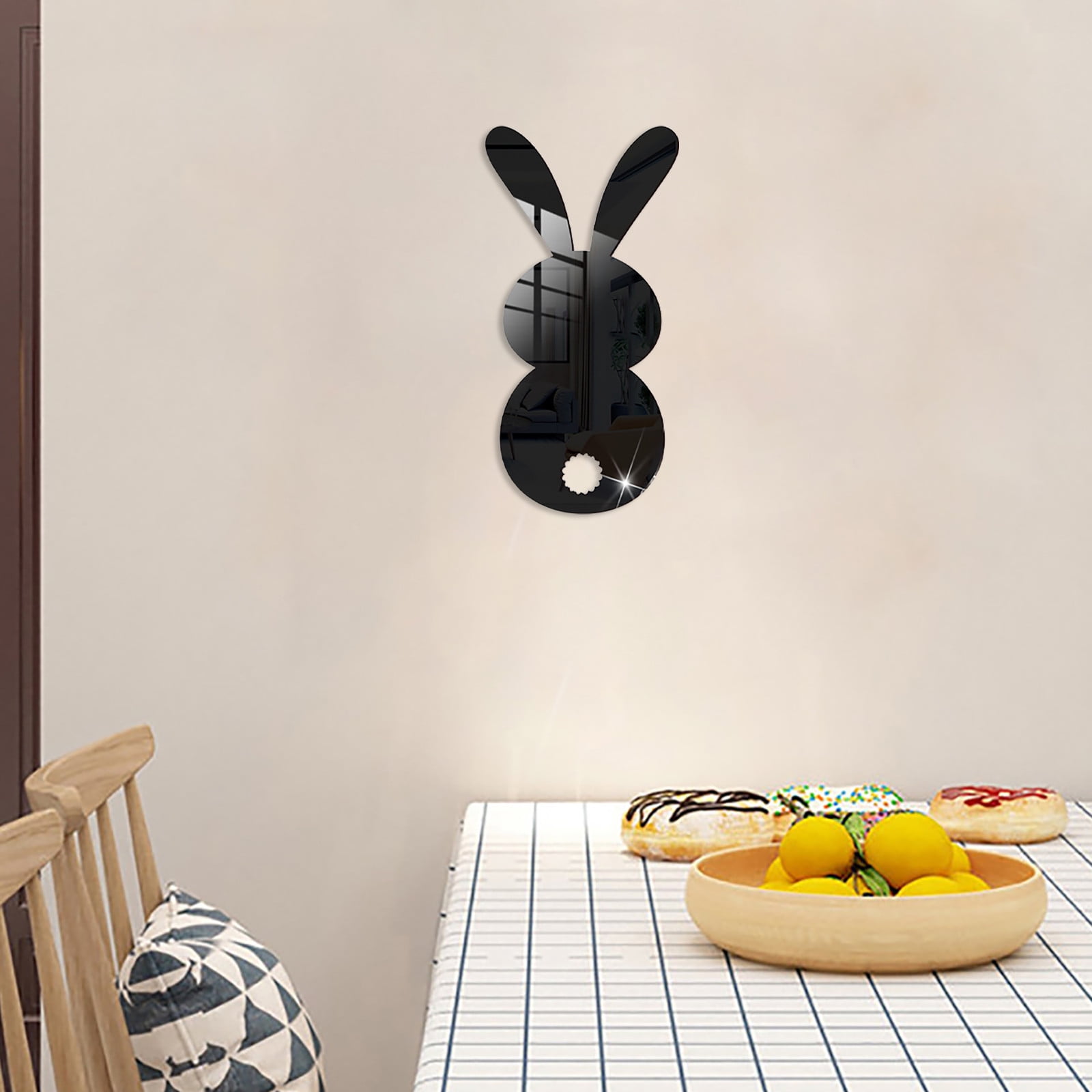 Isvgxsz Easter Rabbit Mirror Glass Full Length Wall Mirror Tiles, Full ...