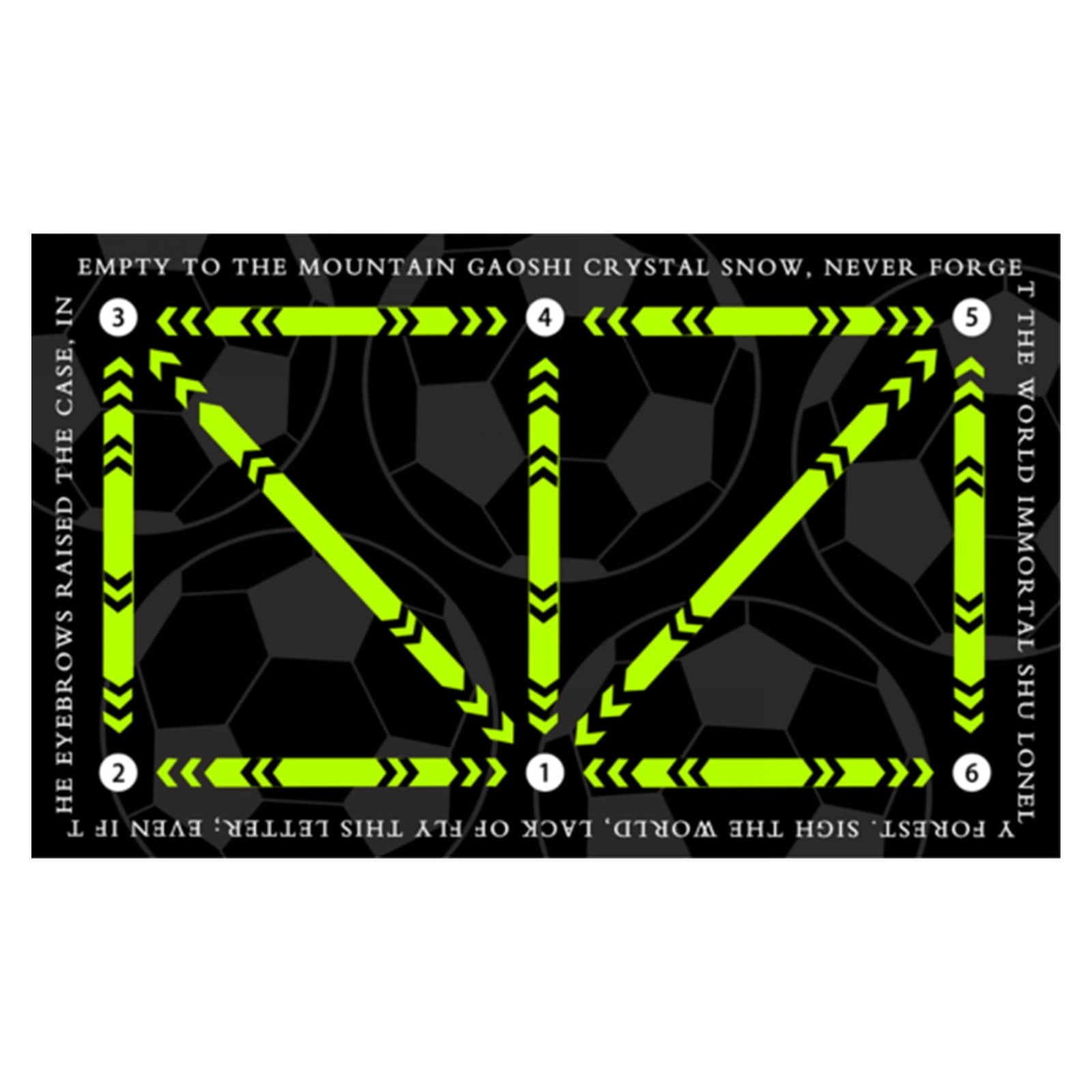 Isvgxsz Football Footstep Training Mat,Soccer Training Mat,Football ...