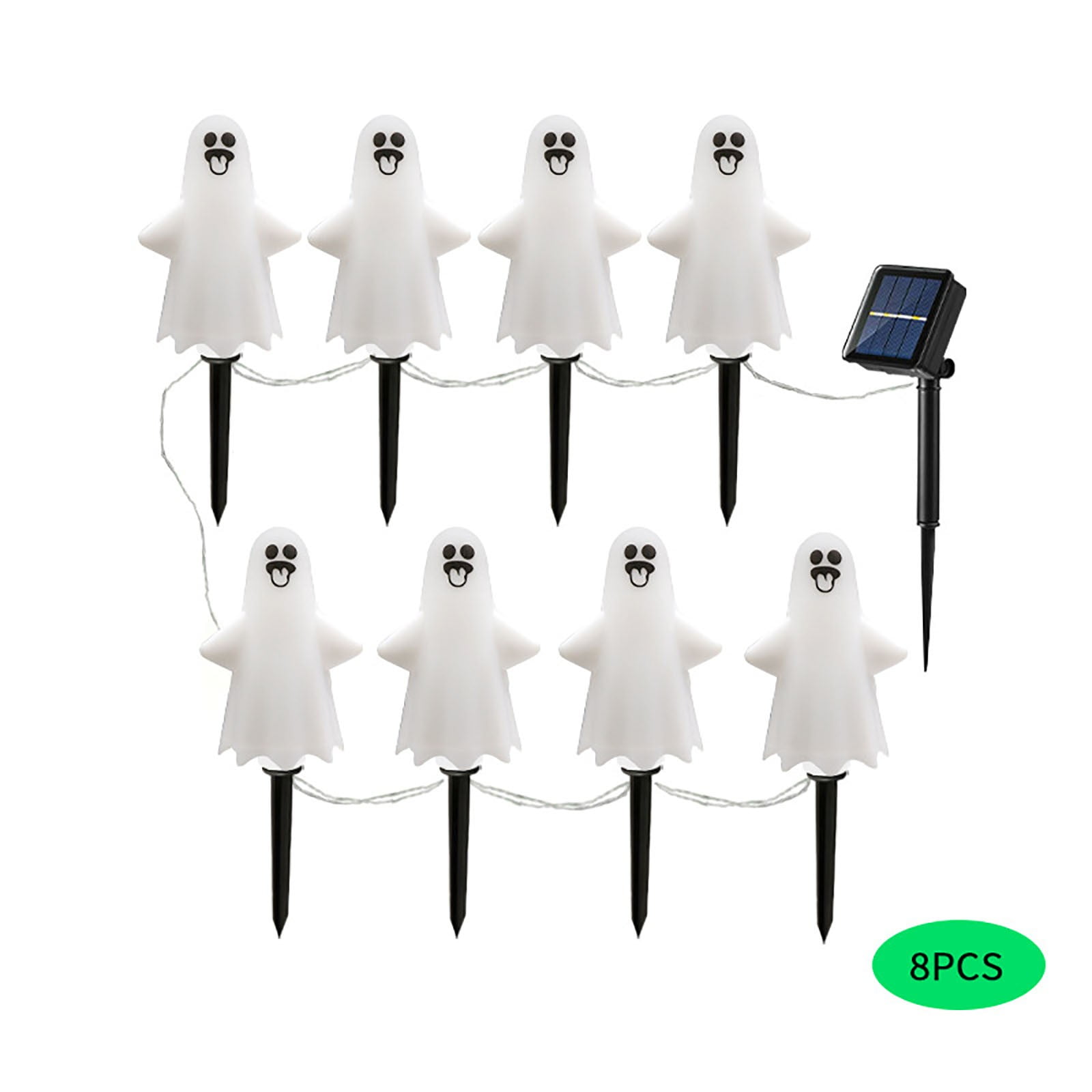 Isvgxsz Halloween Ghosts Decorations Lights, Set of 8 Ghost Pathway ...