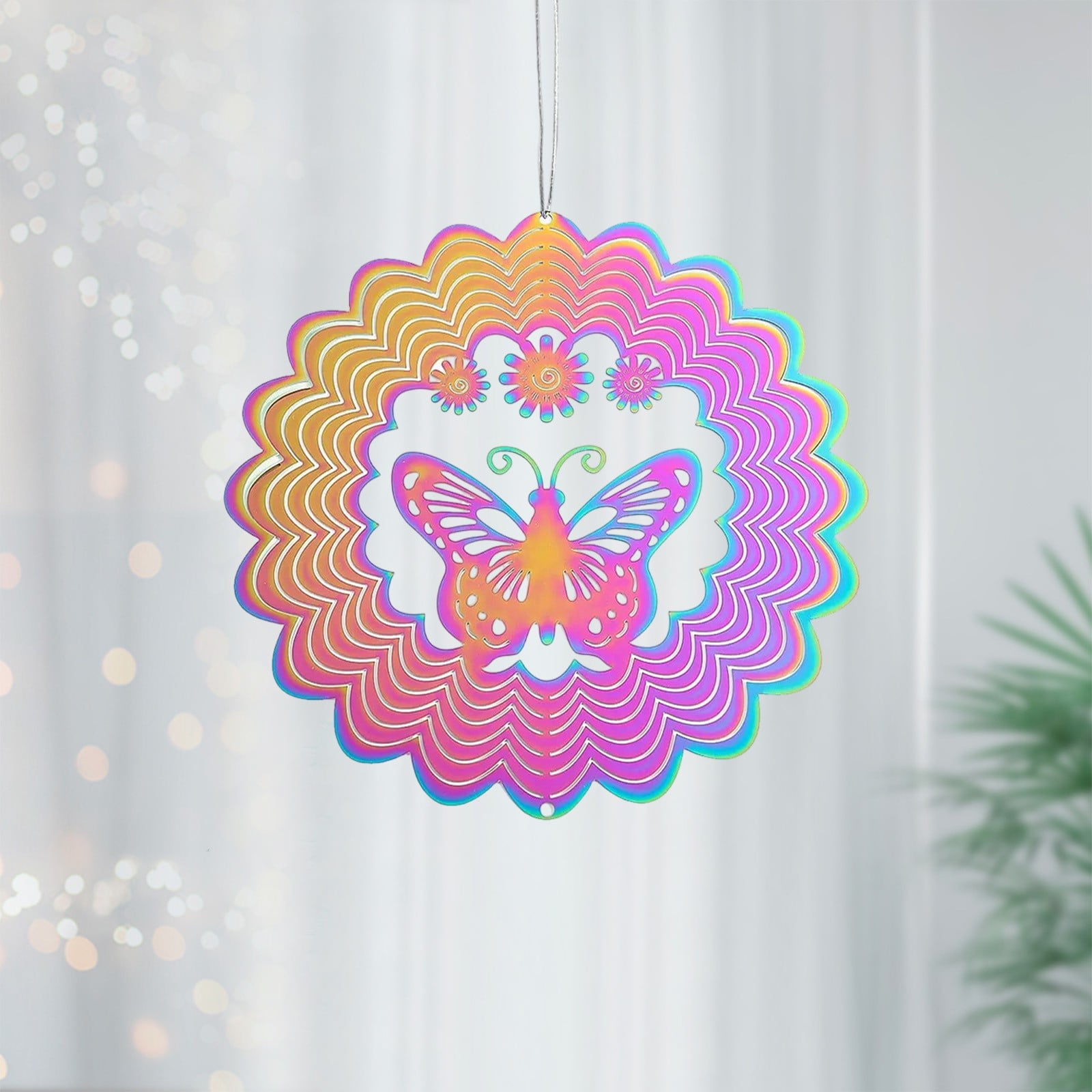 Isvgxsz Hanging Wind Spinners Outdoor, 3D Stainless Steel Laser Cut ...