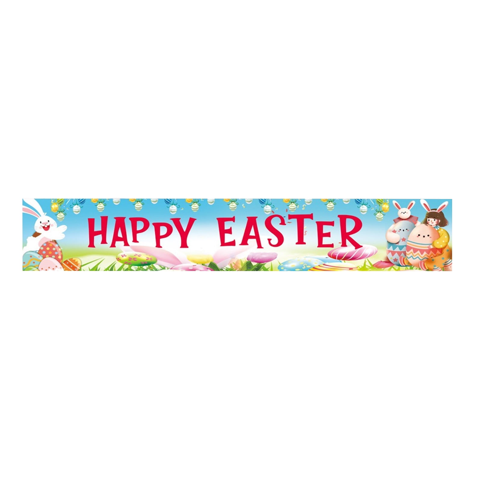 Isvgxsz Happy Easter Banners Easter Banners for Outside Garden, Large ...