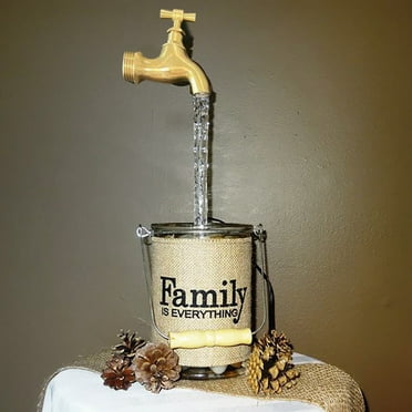 Invisible Flowing Spout Watering Can Faucet Fountain Floating Tap ...