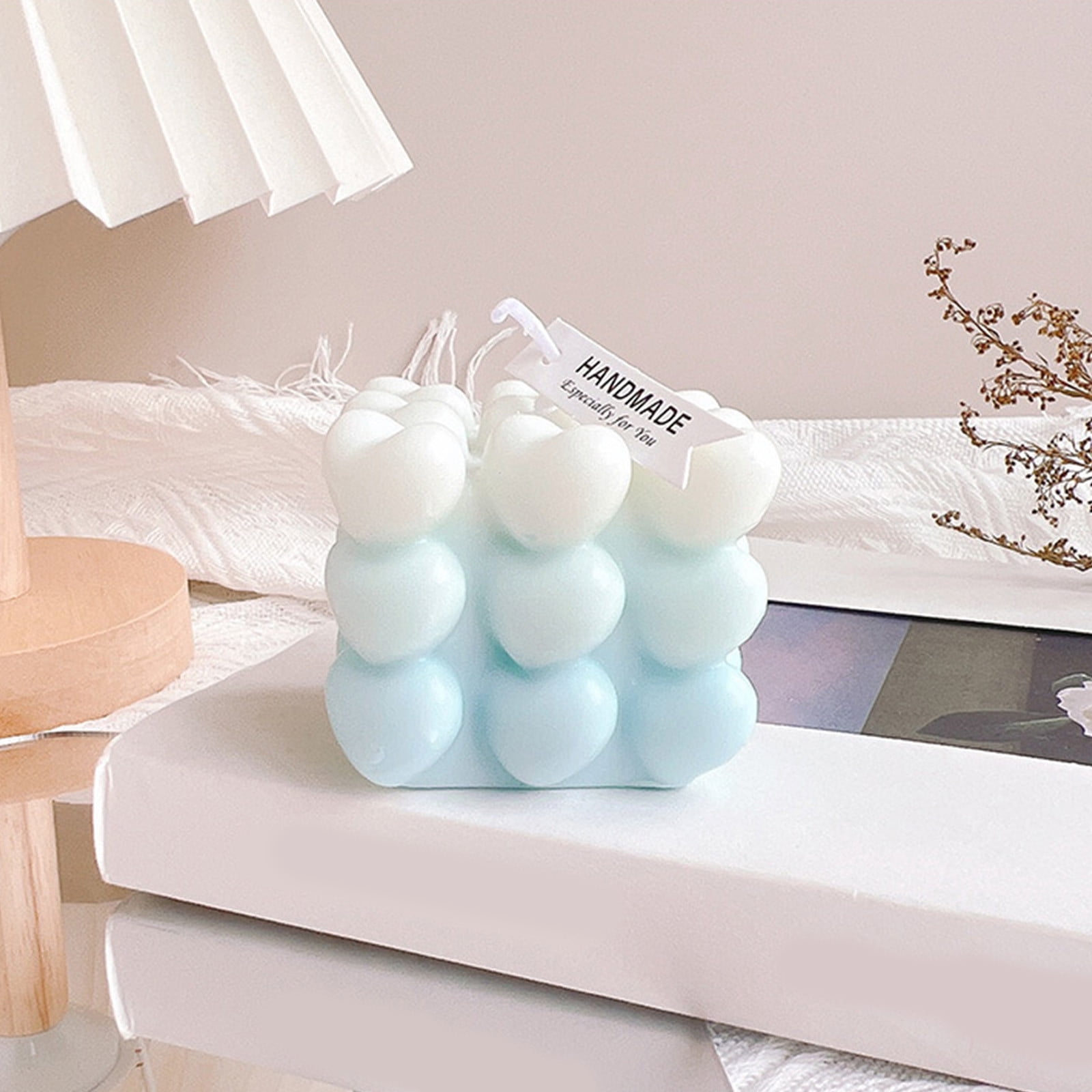 Qinghuai Pink Bubble Candle | Heart Shaped Candles, Scented Candles ...