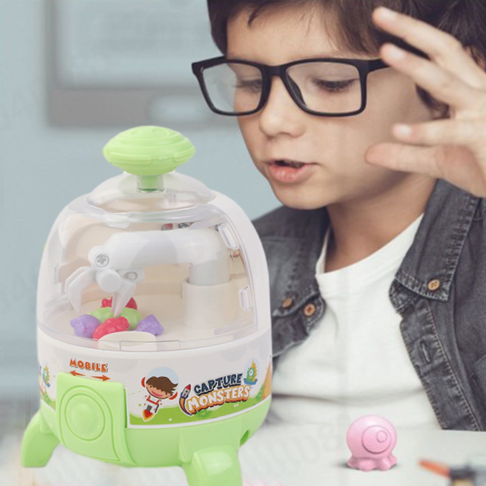 Isvgxsz Rocket Scratch Machine Arcade Toy - Mini Vending Machine for ...