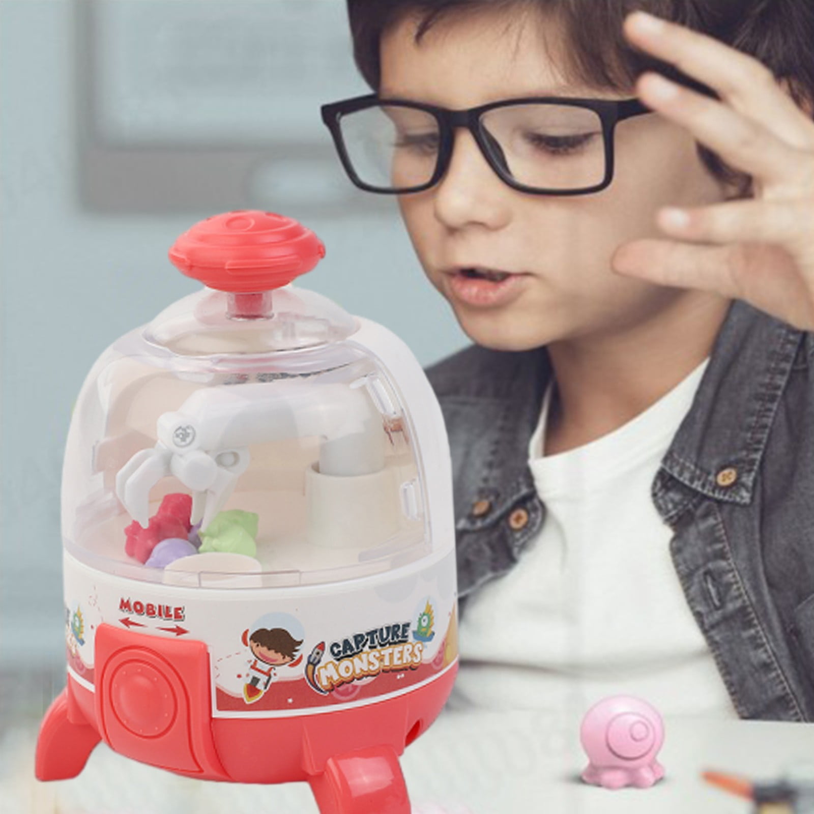 Isvgxsz Rocket Scratch Machine Arcade Toy - Mini Vending Machine for ...