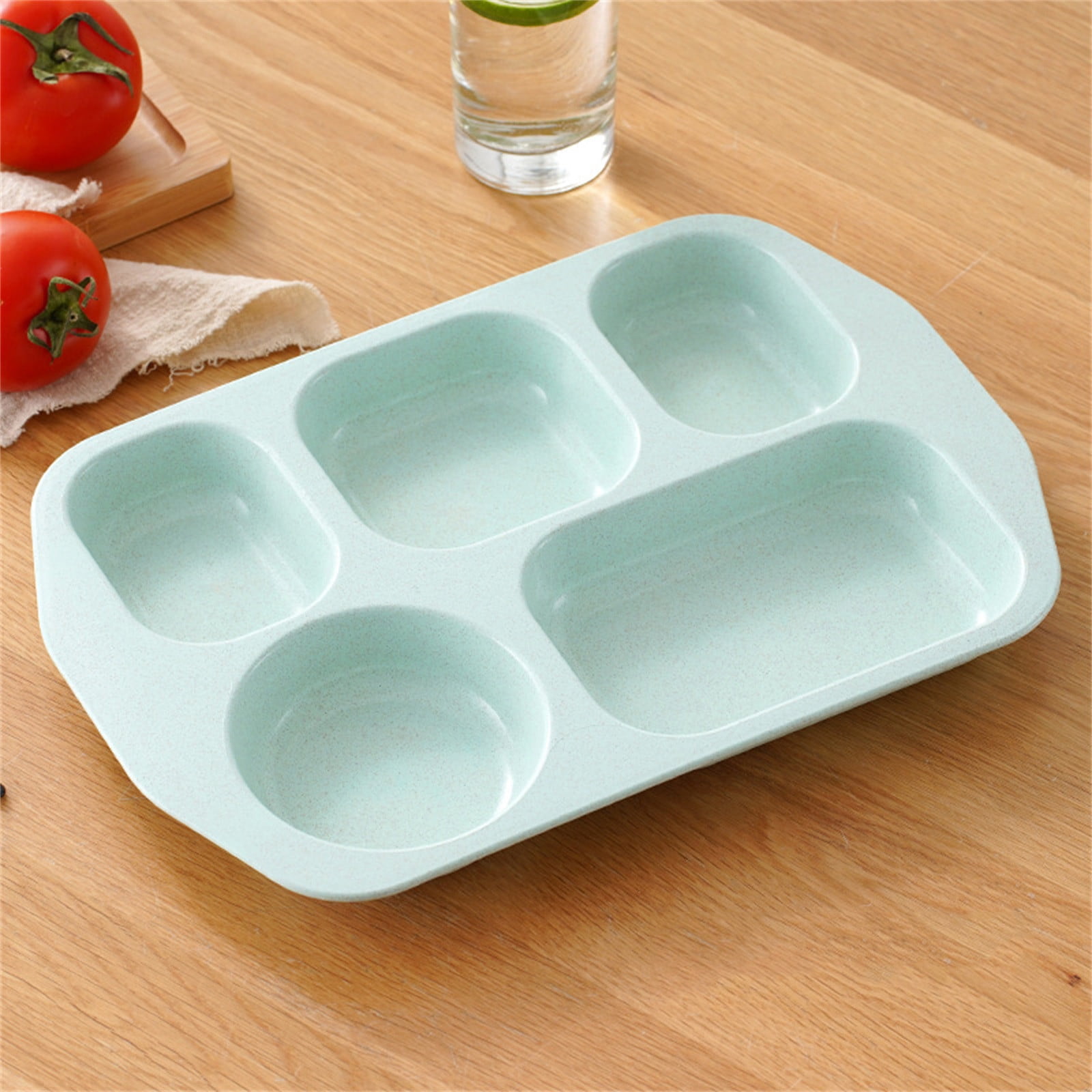 Isvgxsz Wheat Straw Divided Plates, 5 Section Dinner Plates ...