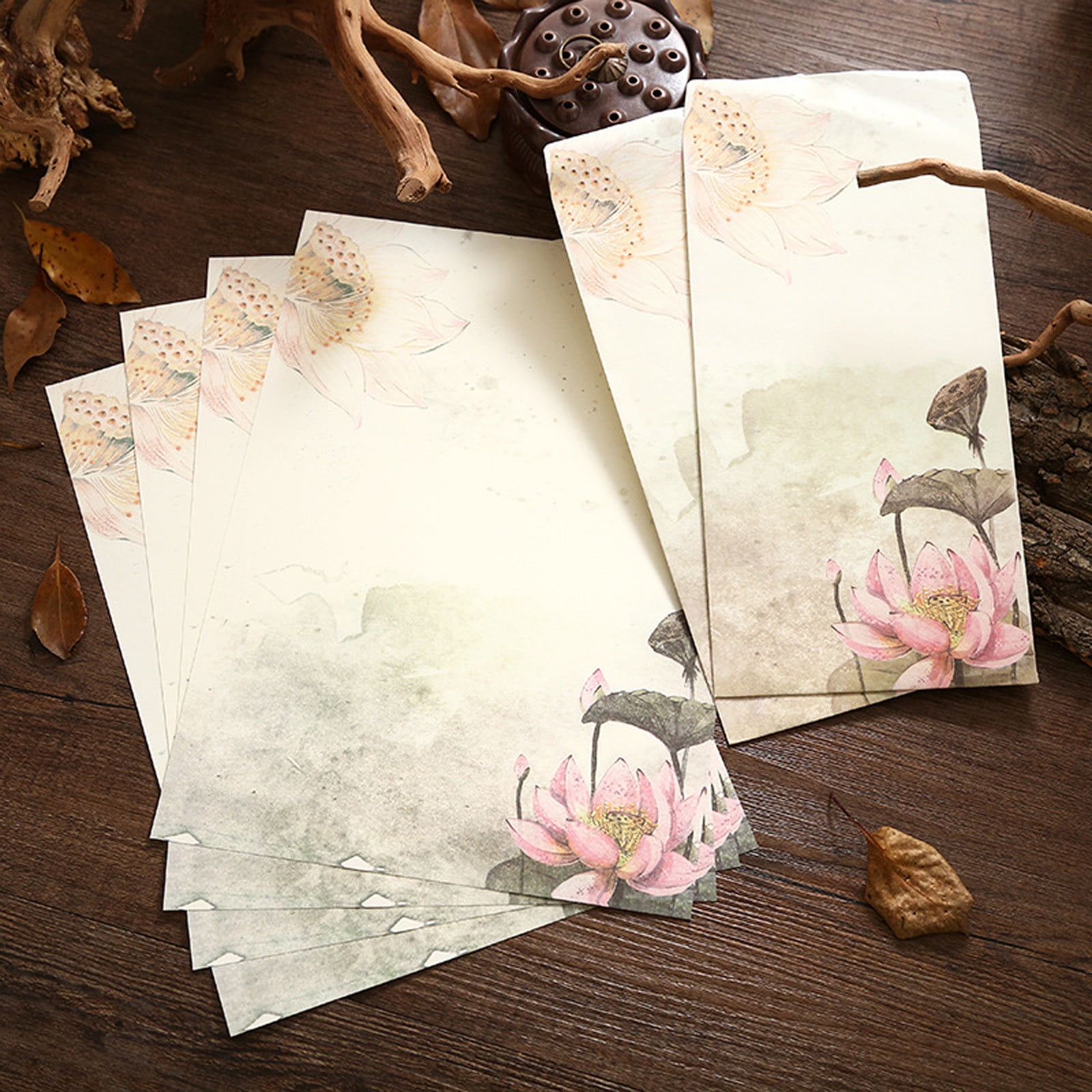 Isvgxsz Writing Paper and Envelopes Set,Warm Floral Themed Stationary ...