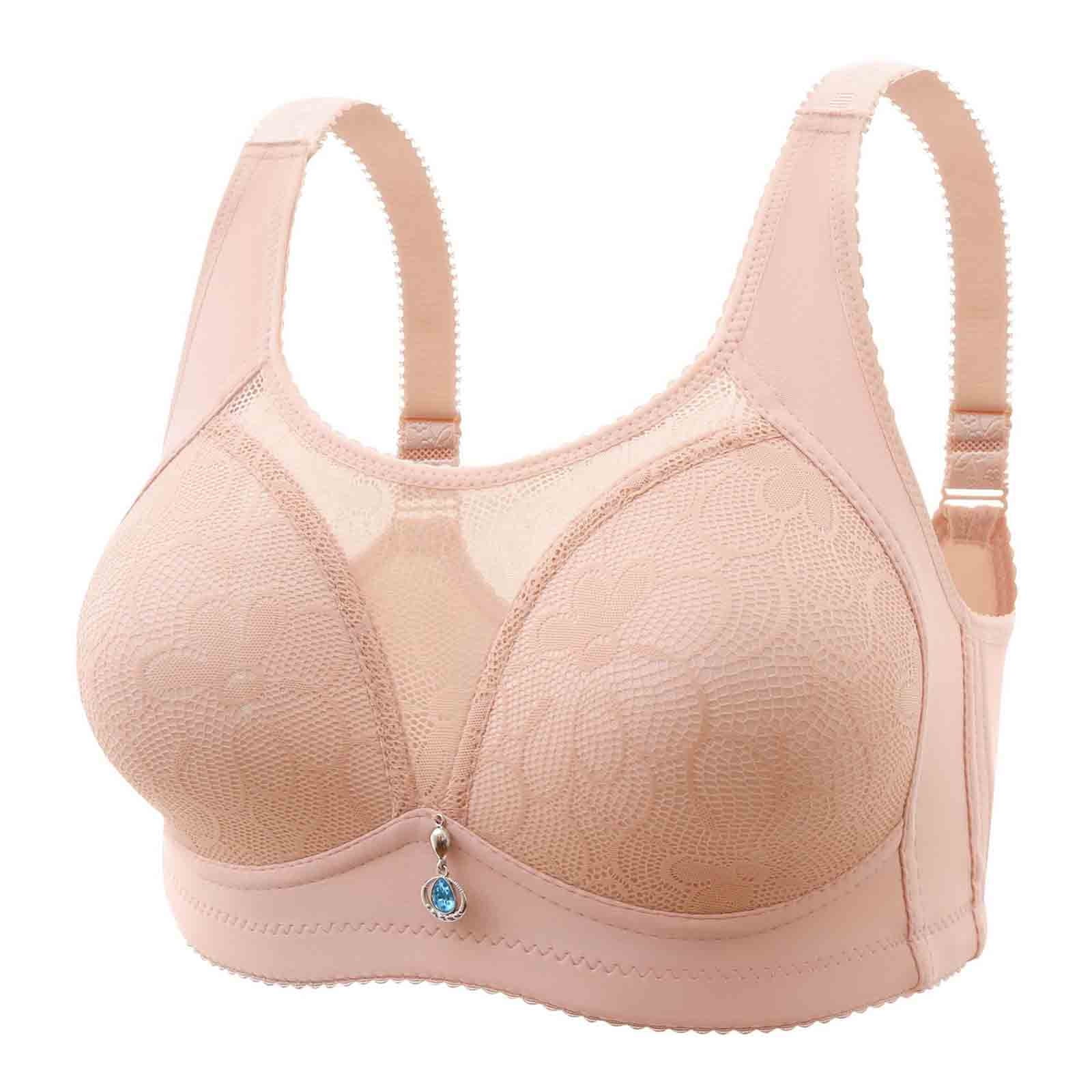 Qingpeng No Underwire Bra for Women Wireless Push Up Bra Seamless Plunge Bralette Comfort ...
