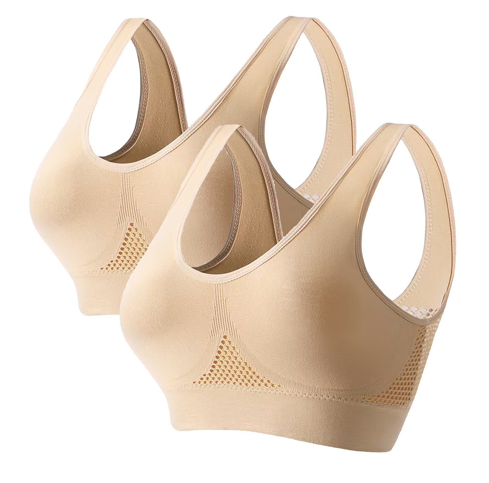 Qingpeng Sports Bras for Women Plus Size High Impact Full Support ...