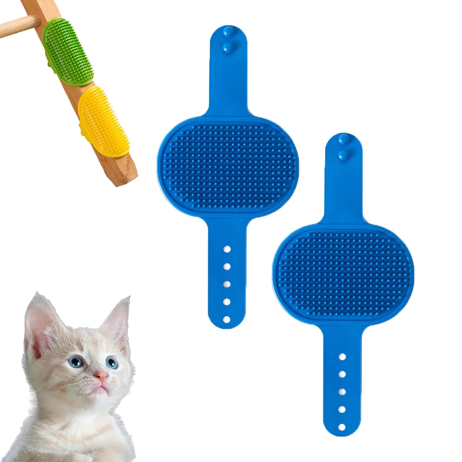 Qingq Silicone Grooming Strap Pad for Cats, Cat Self Groomer, Silicone ...