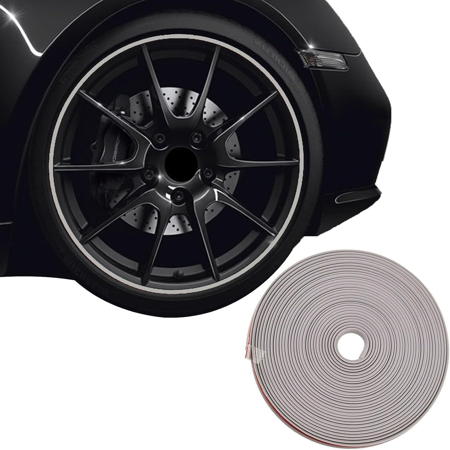 Qingshang 8M Car Wheel Rim Edge Protector Vehicle Tire Guard Sticker ...