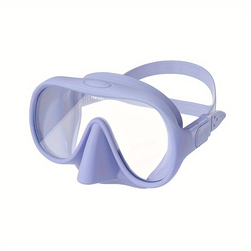 Qingsong M15 Diving Mask - Single Window, Silicone Rubber, Black ...