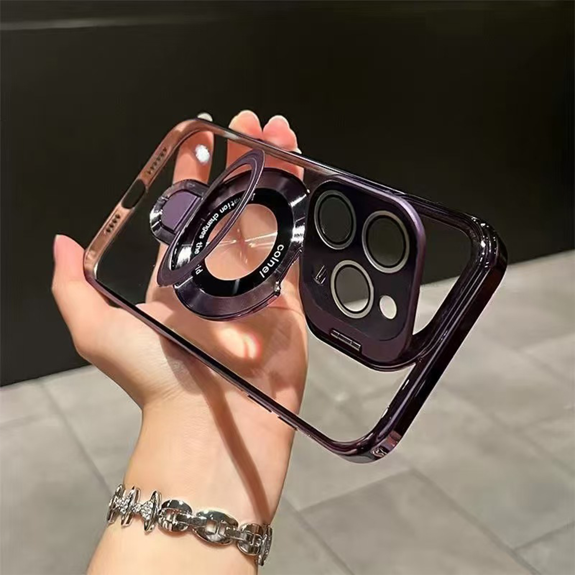 QingxingFa Romiantic Double Stand Case Cover for iPhone, Magnetic ...