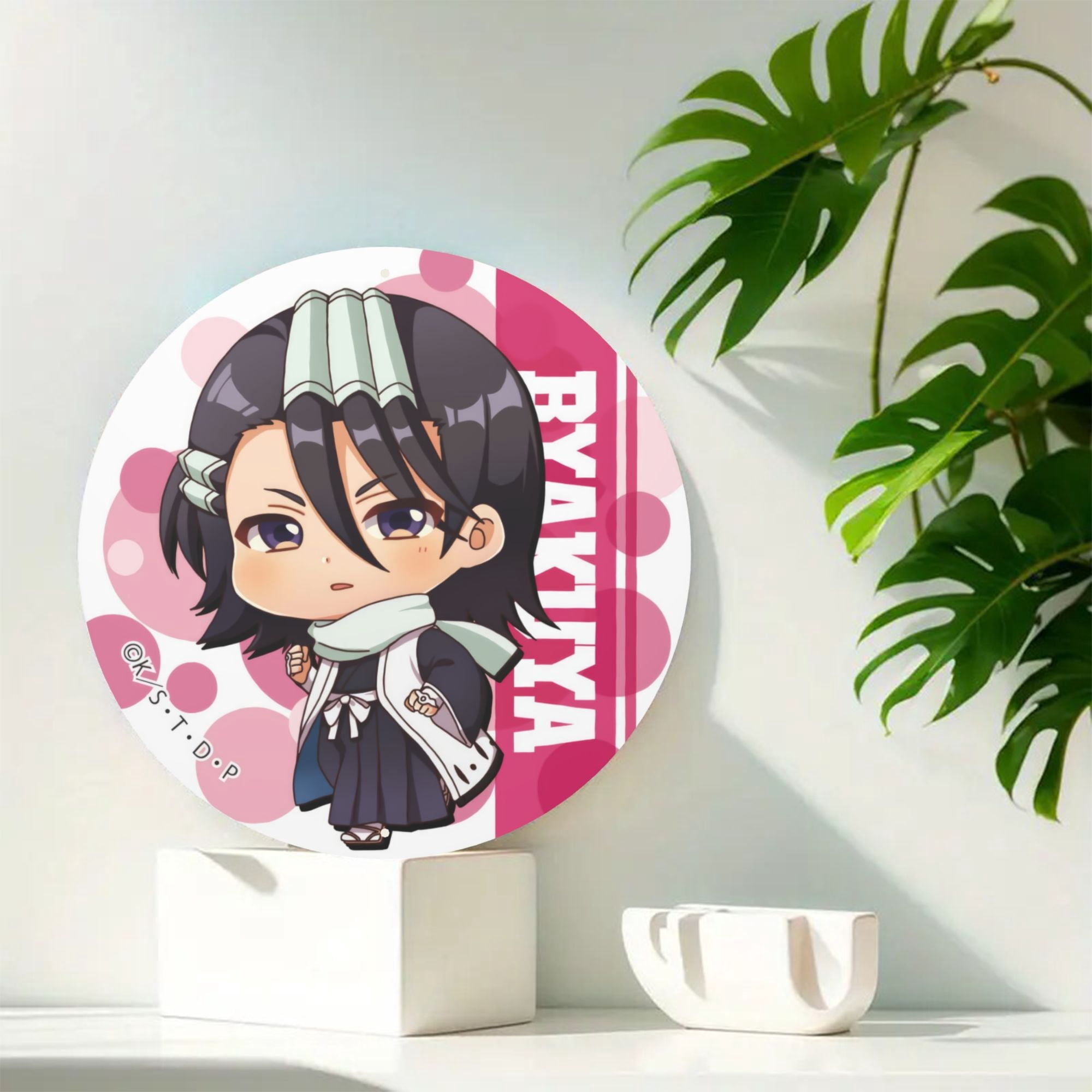 Qingyee 20x20 cm Circle 2D Anime Metal Plaques,Bleach Character Graphic ...