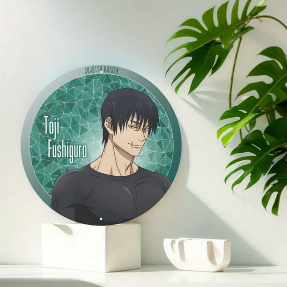 Qingyee 8x8In Circle 2D JJK Metal Plaques,Jujutsu Kaisen Character ...