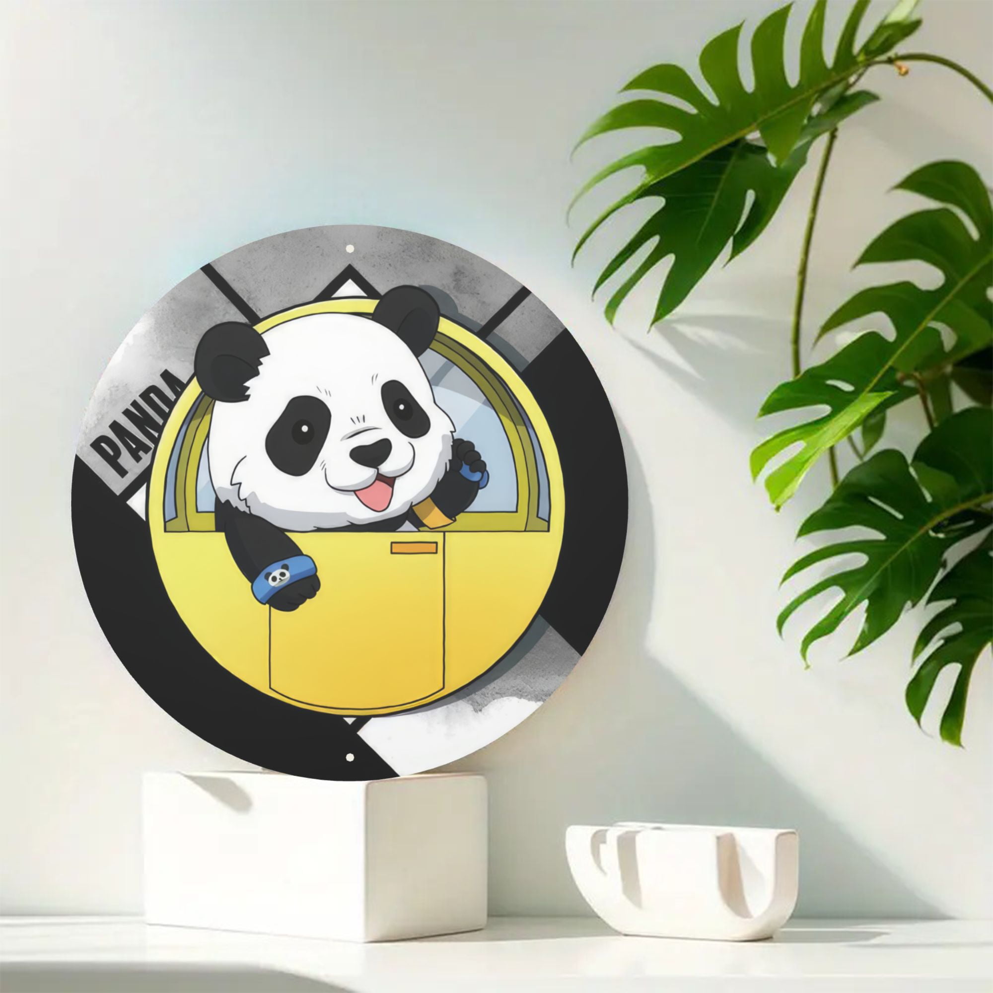 Qingyee 8x8In Circle 2D JJK Metal Plaques,Jujutsu Kaisen Character ...