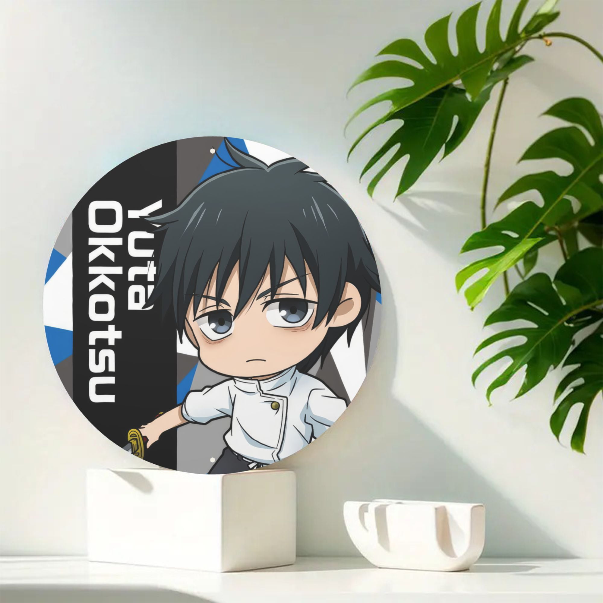 Qingyee 8x8In Circle 2D JJK Metal Plaques,Jujutsu Kaisen Character ...