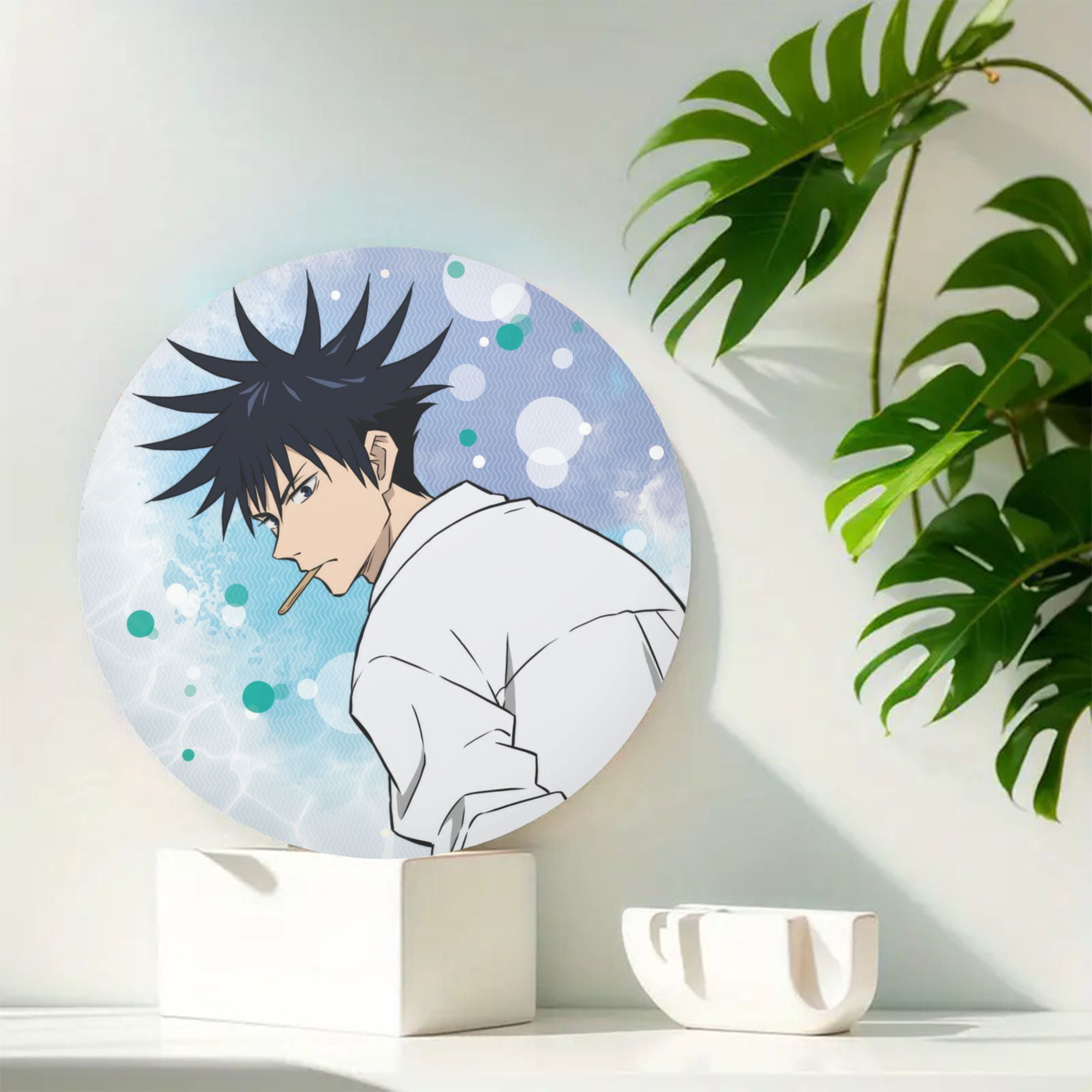 Qingyee 8x8In Circle 2D JJK Metal Plaques,Jujutsu Kaisen Character ...