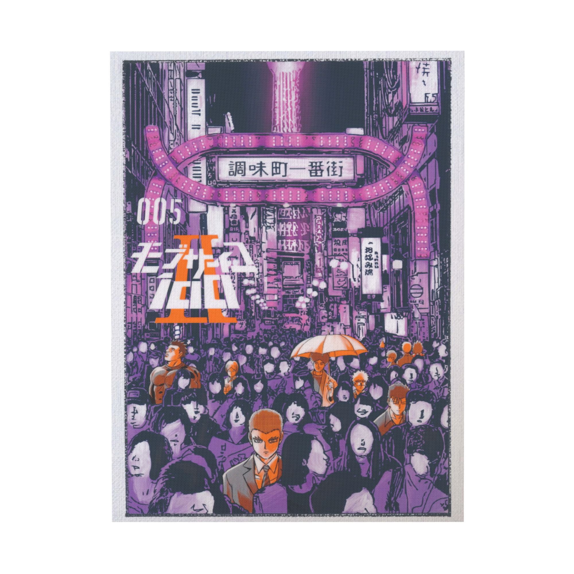 Qingyee Anime Canvas Poster Polyester Multi Size Decorative Poster,Mob ...