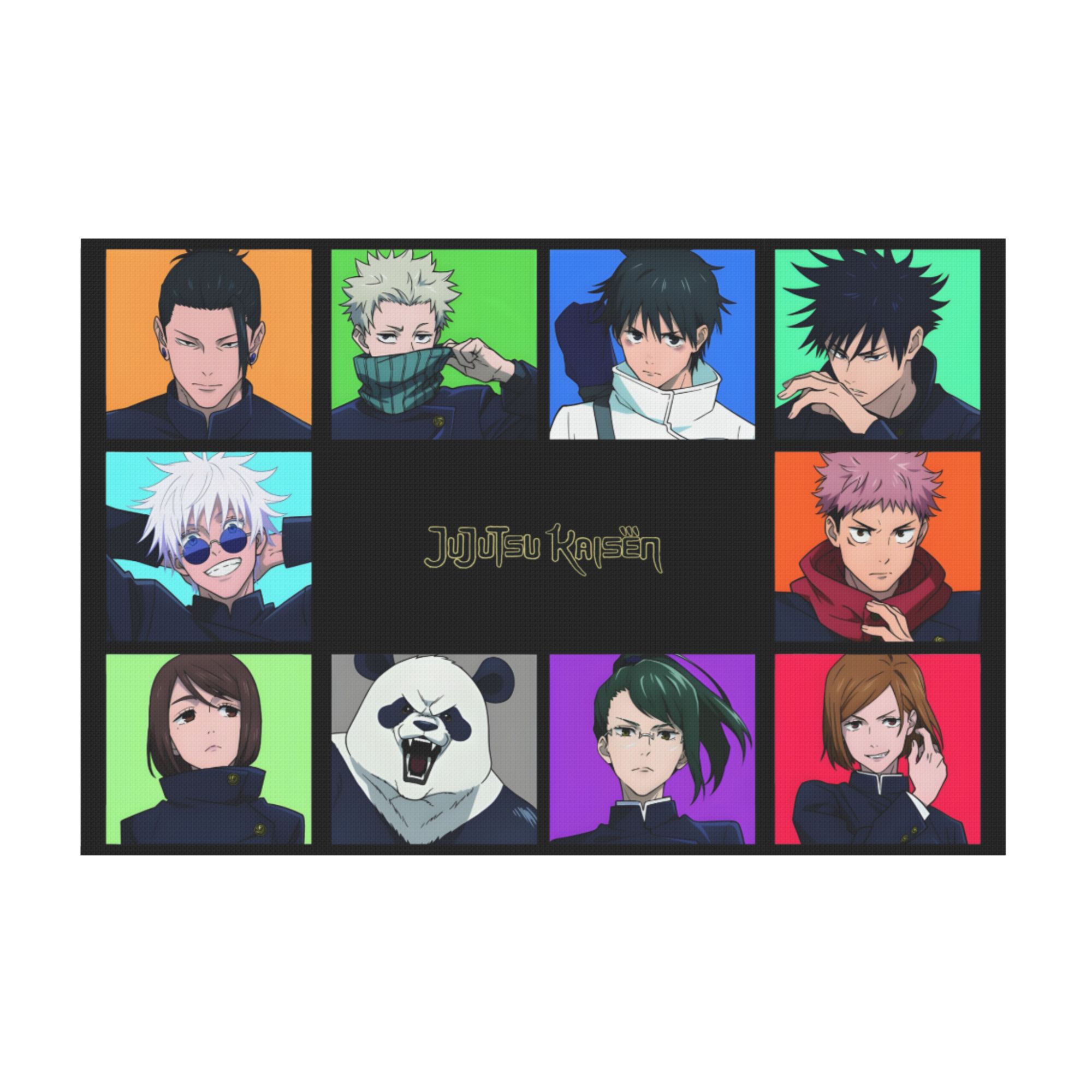 Qingyee Anime Paint Decorative Poster Multi-Size Polyester JJK Jujutsu ...