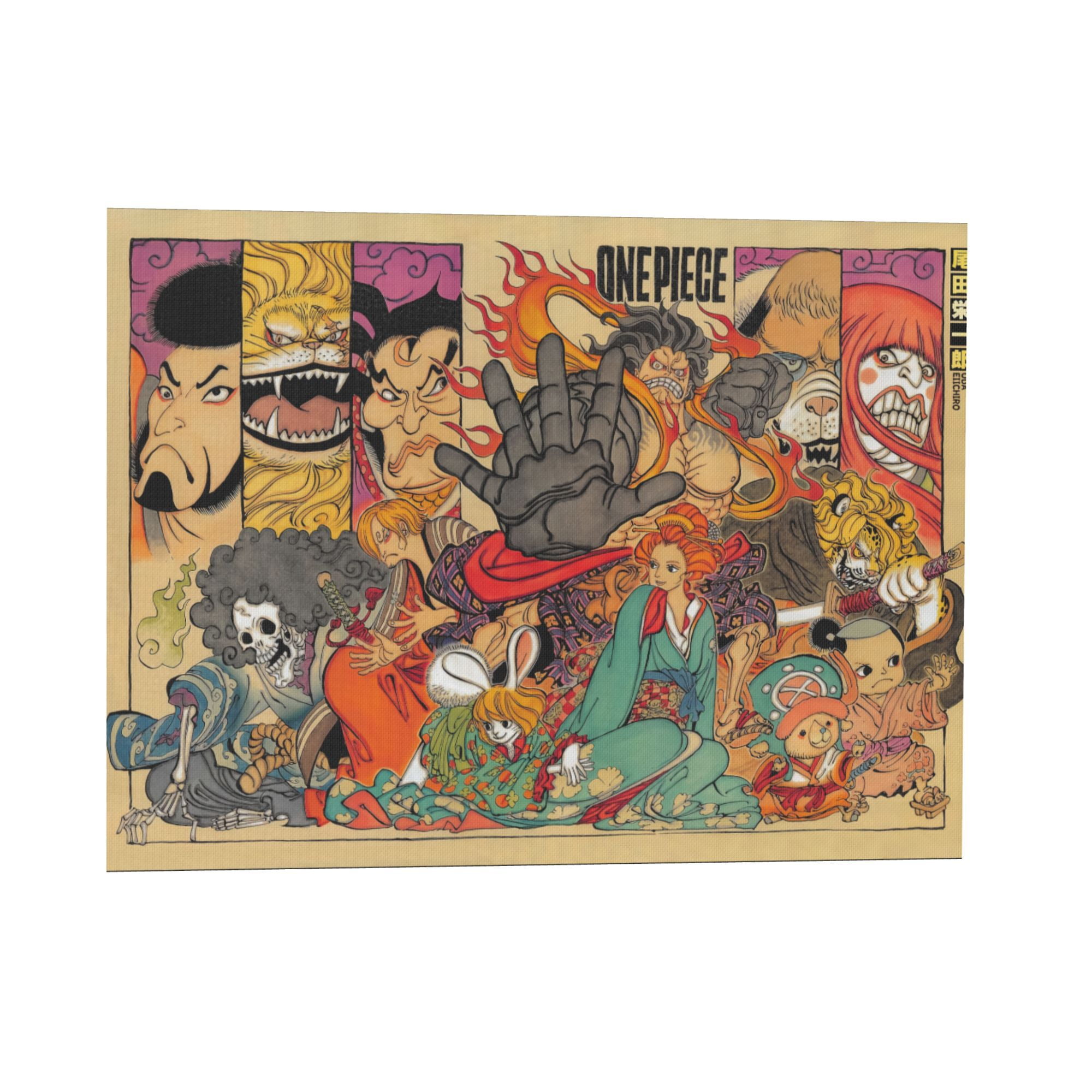 Qingyee Anime Poster Polyester Multi Size Decorative Poster, One Piece ...