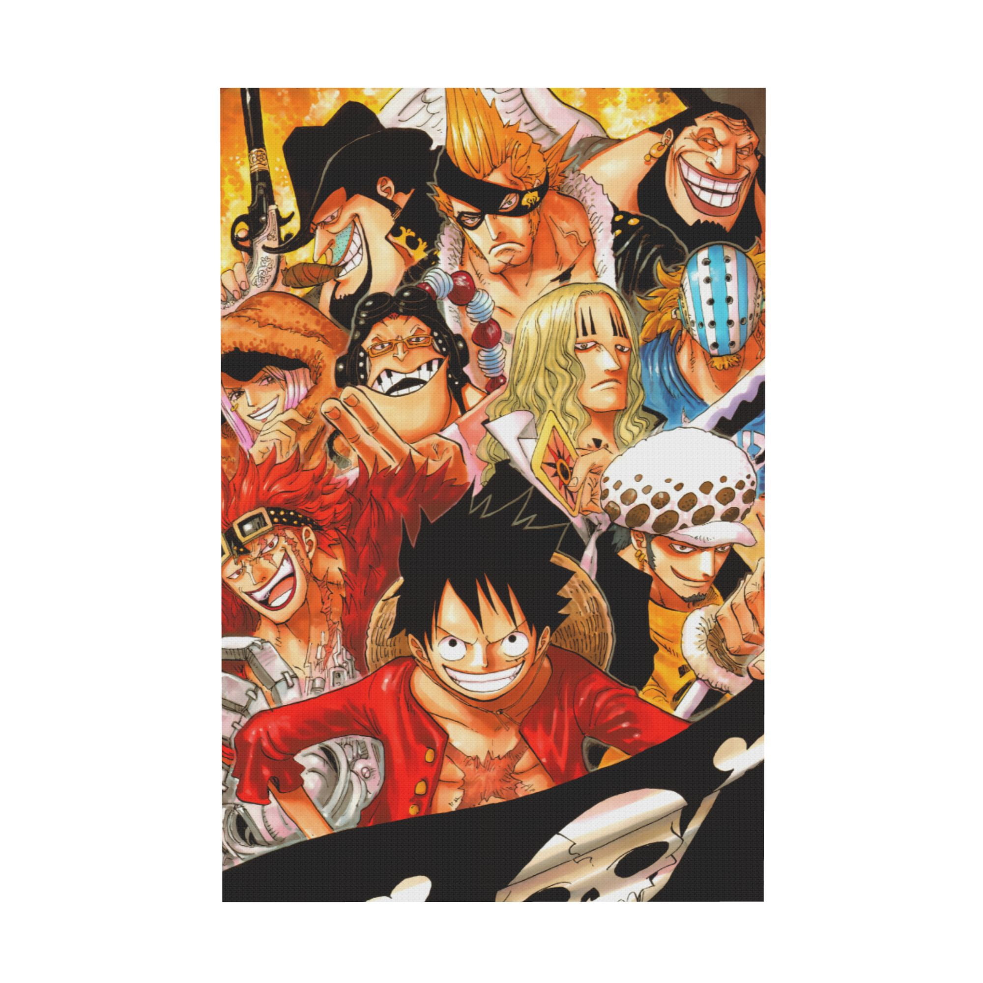Qingyee Anime Poster Polyester Multi Size Decorative Poster, One Piece ...