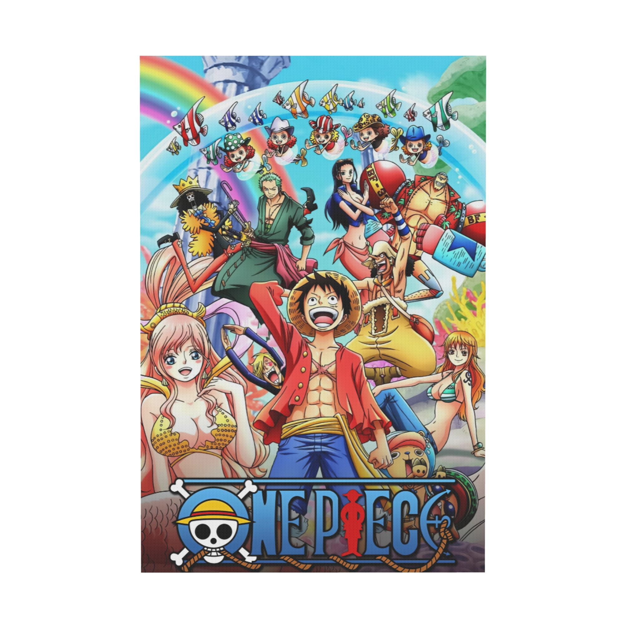 Qingyee Anime Poster Polyester Multi Size Decorative Poster, One Piece ...