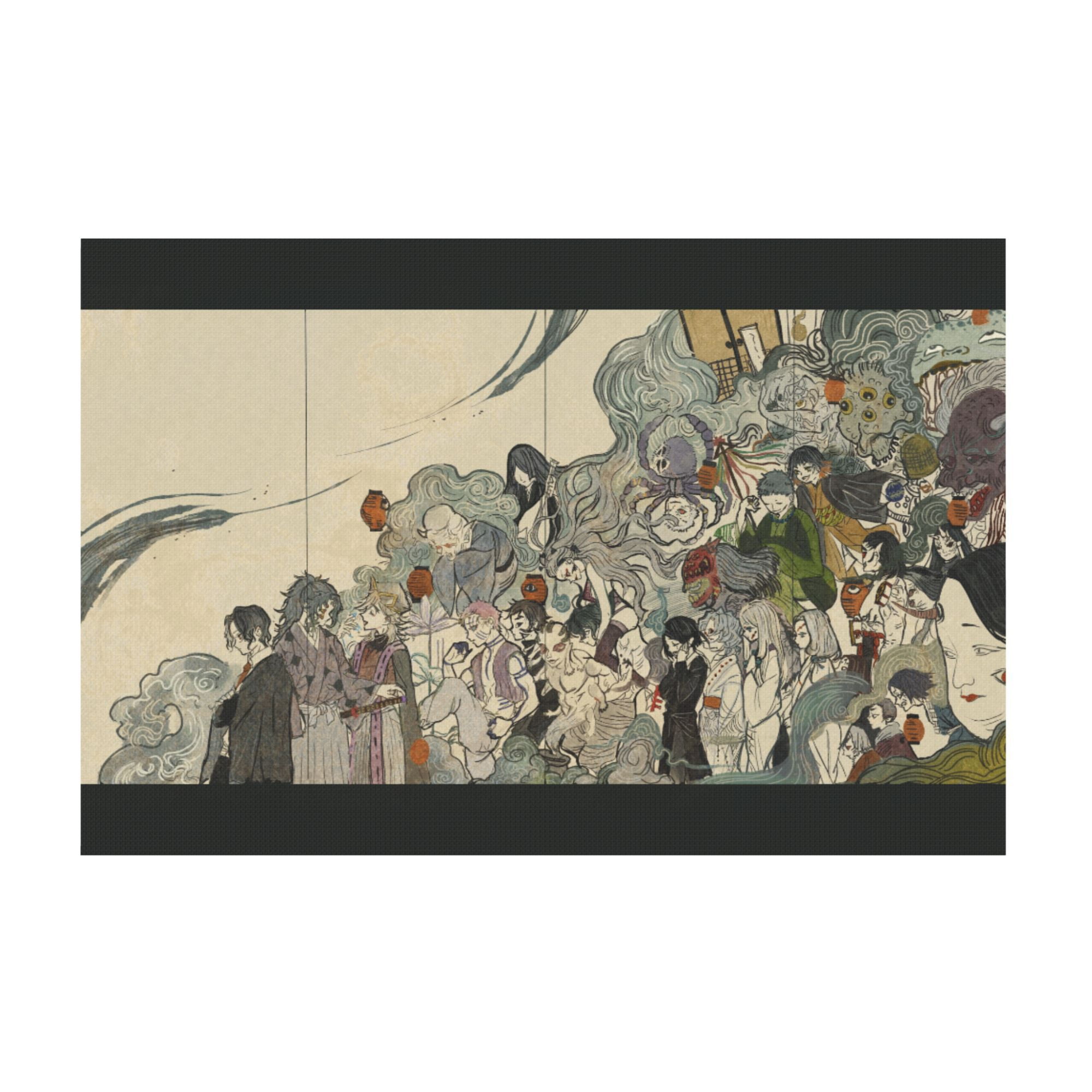 Qingyee Anime Vintage Canvas Poster Polyester Multi Size Decorative ...