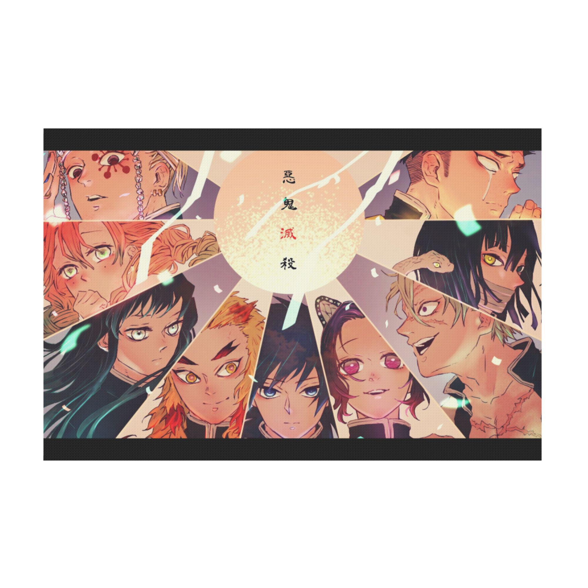 Qingyee Anime Vintage Canvas Poster Polyester Multi Size Decorative ...